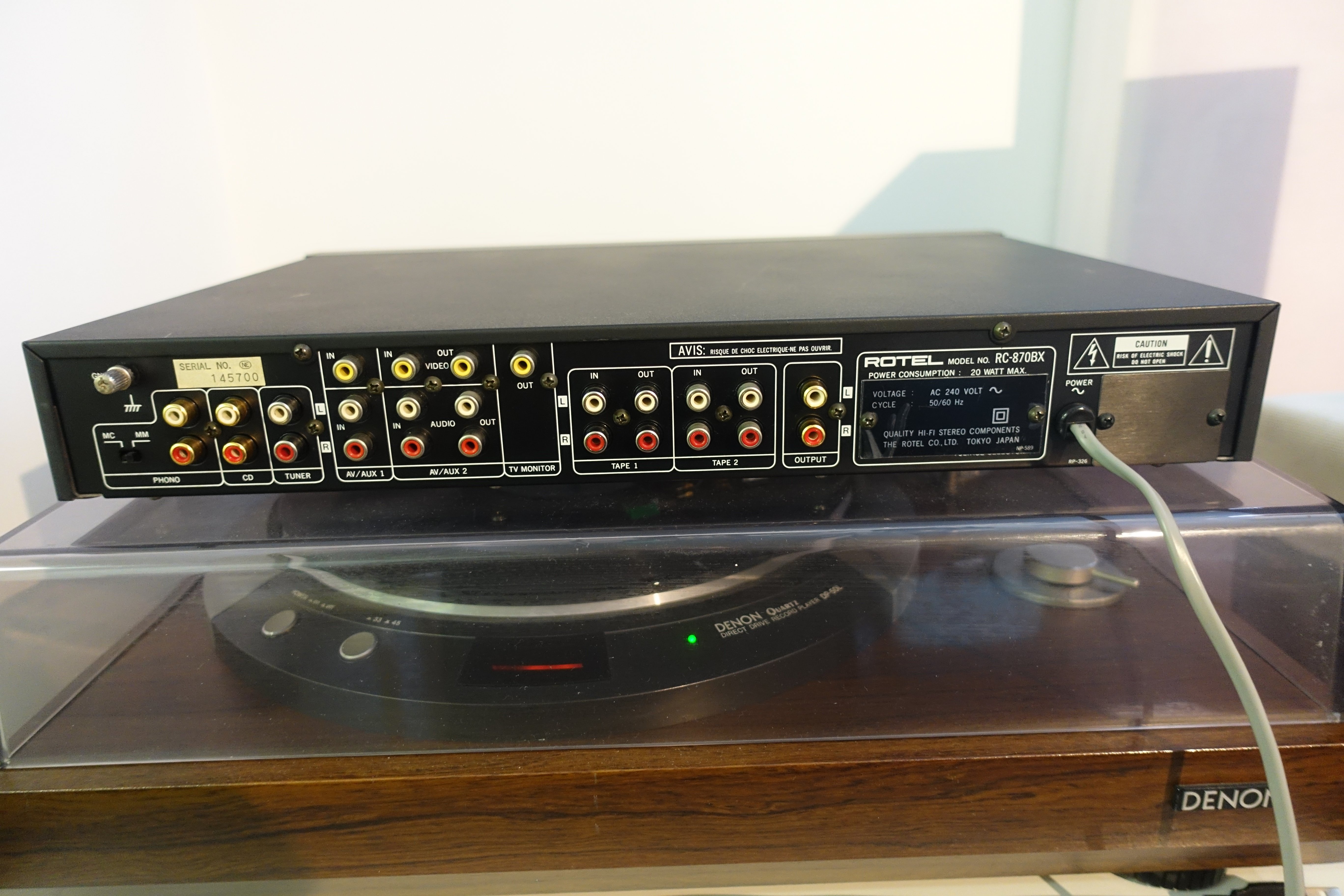 SOLD: Rotel Preamp RC870bx - Stereo, Home Cinema, Headphones Components ...
