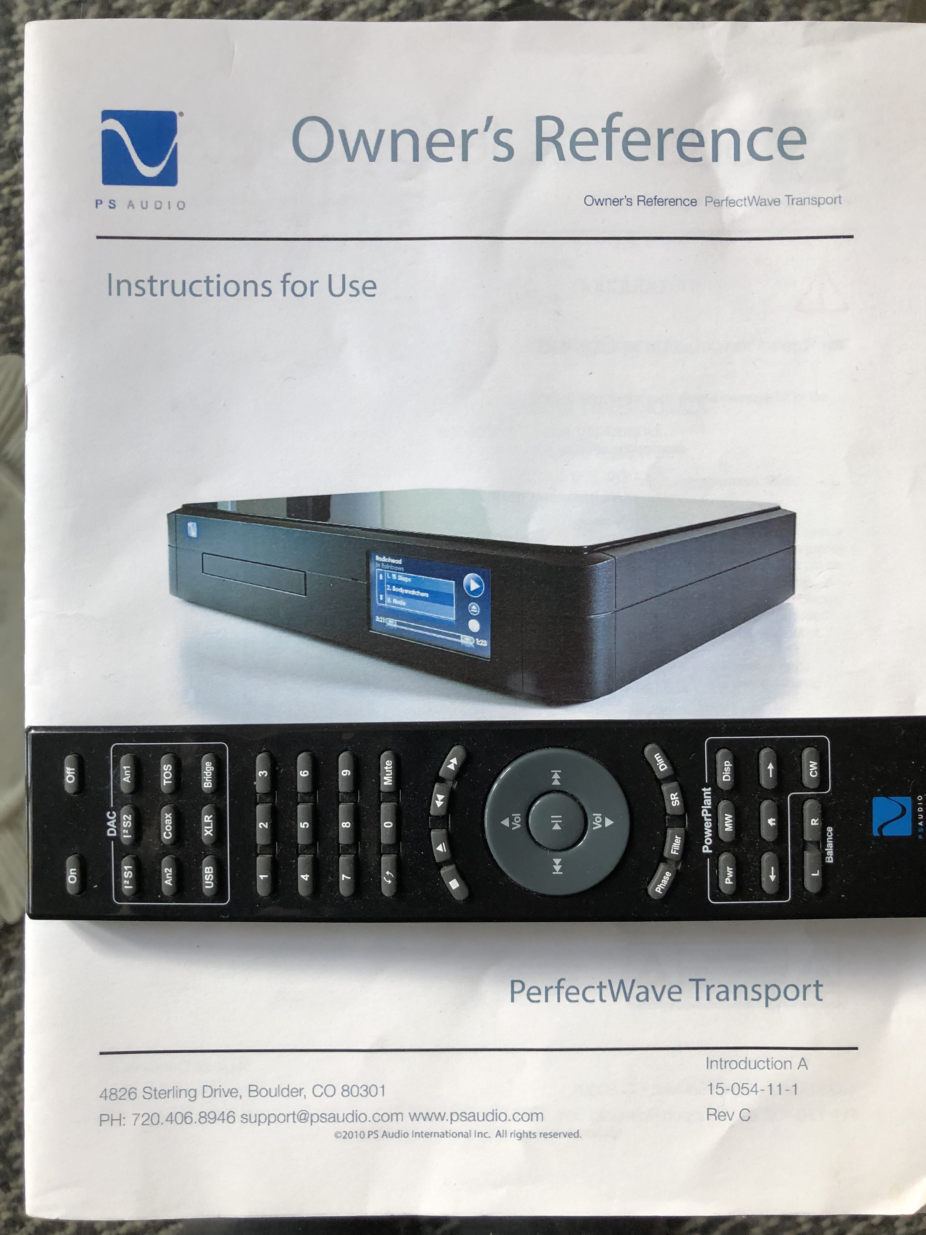 SOLD: FS: PS Audio PerfectWave CD Transport |﻿ Stereo, Home Cinema ...