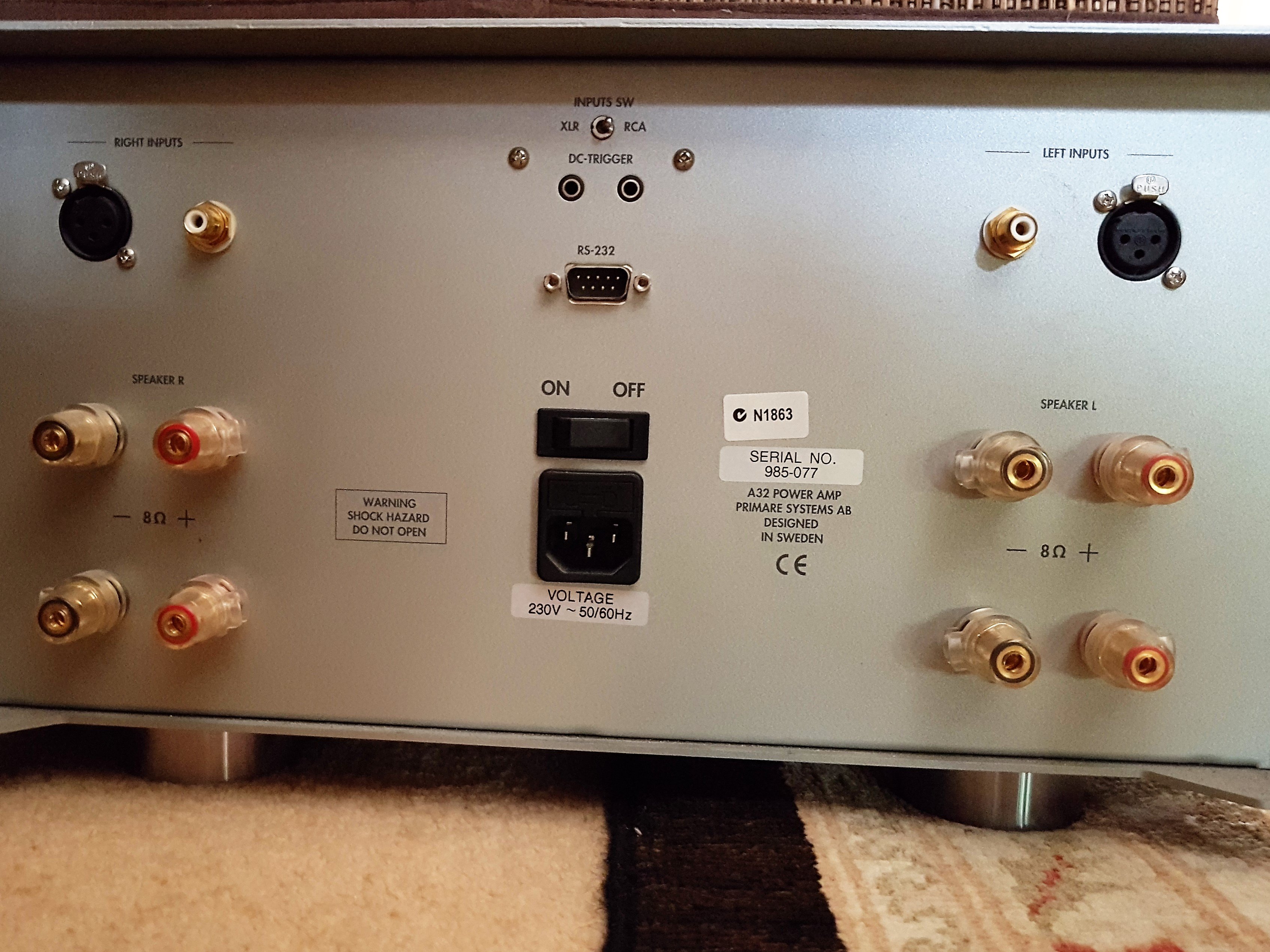 SOLD: FS: Primare A32 Power Amp - Stereo, Home Cinema, Headphones ...