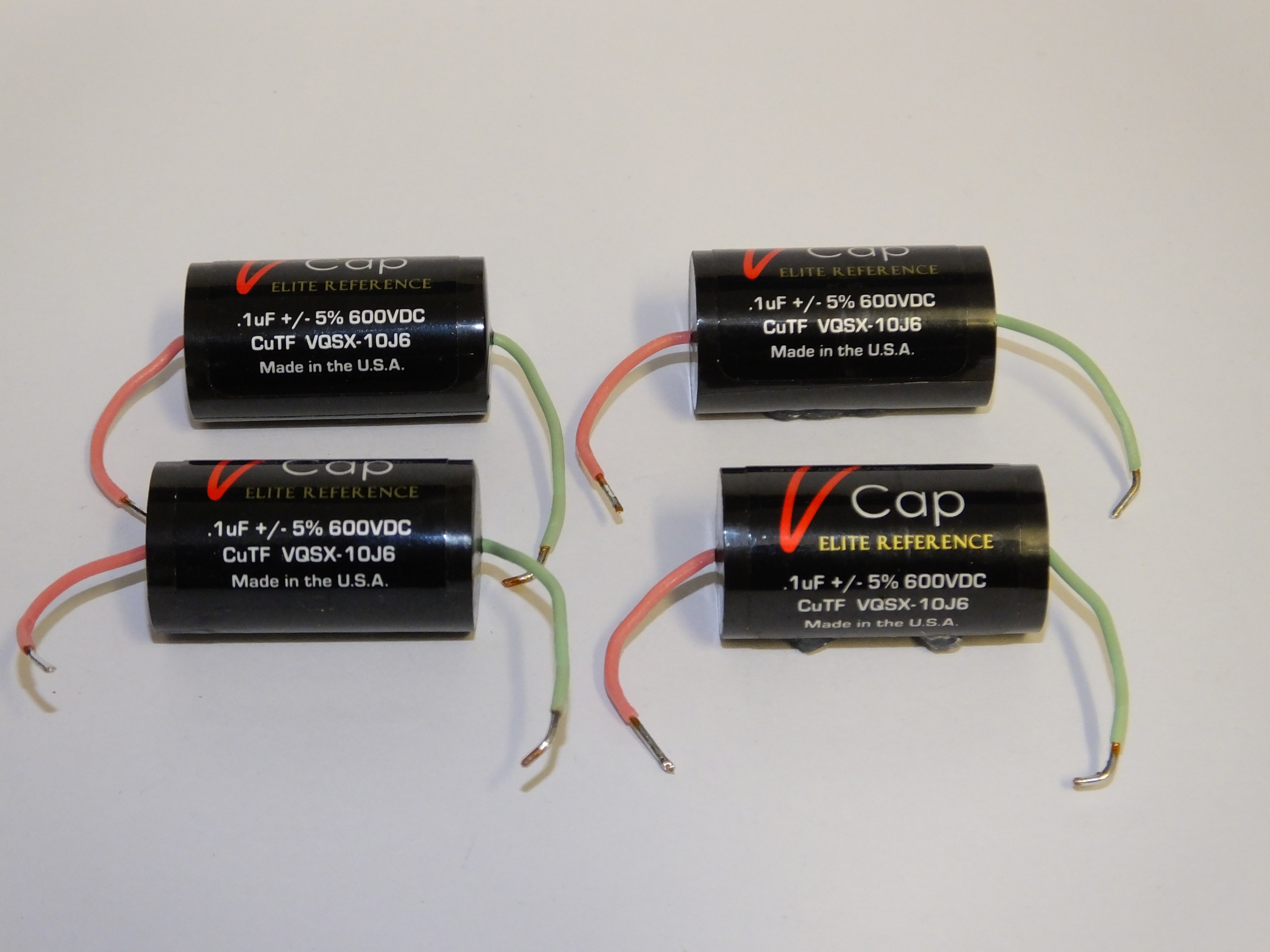 SOLD: FS: V CAP ELITE REFERENCE 0.1UF 600V TEFLON CAPACITORS X 4 FOR ...