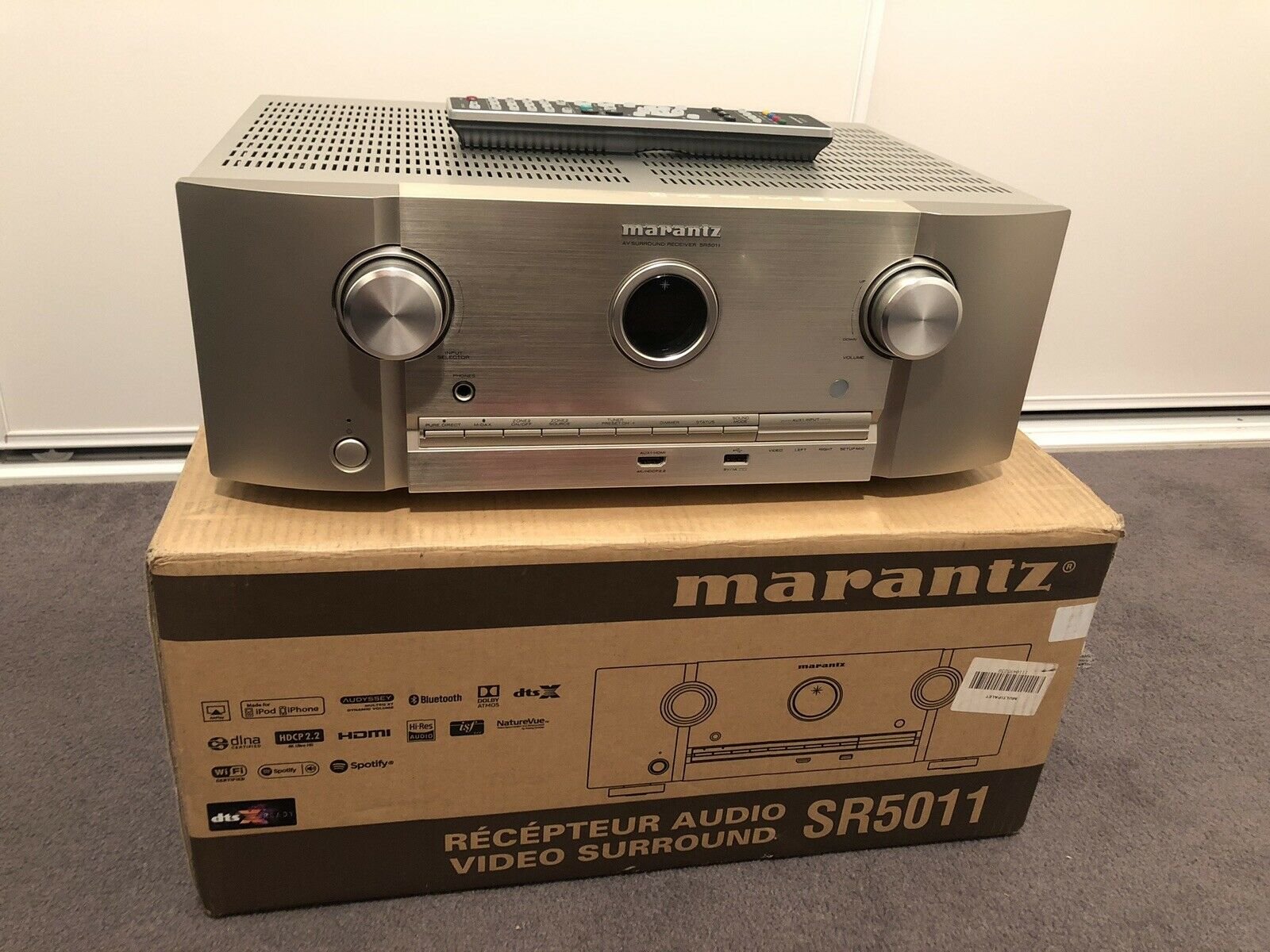 SOLD: FS:Marantz Sr5011 7.2 Atmos Receiver Silver Airplay Wifi Dtx - Hi ...
