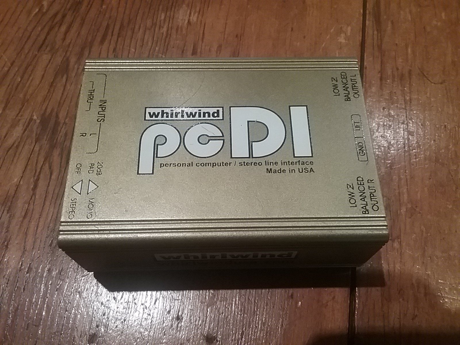 SOLD: FS: Whirlwind pcDI (Line level converter) - Stereo, Home Cinema ...