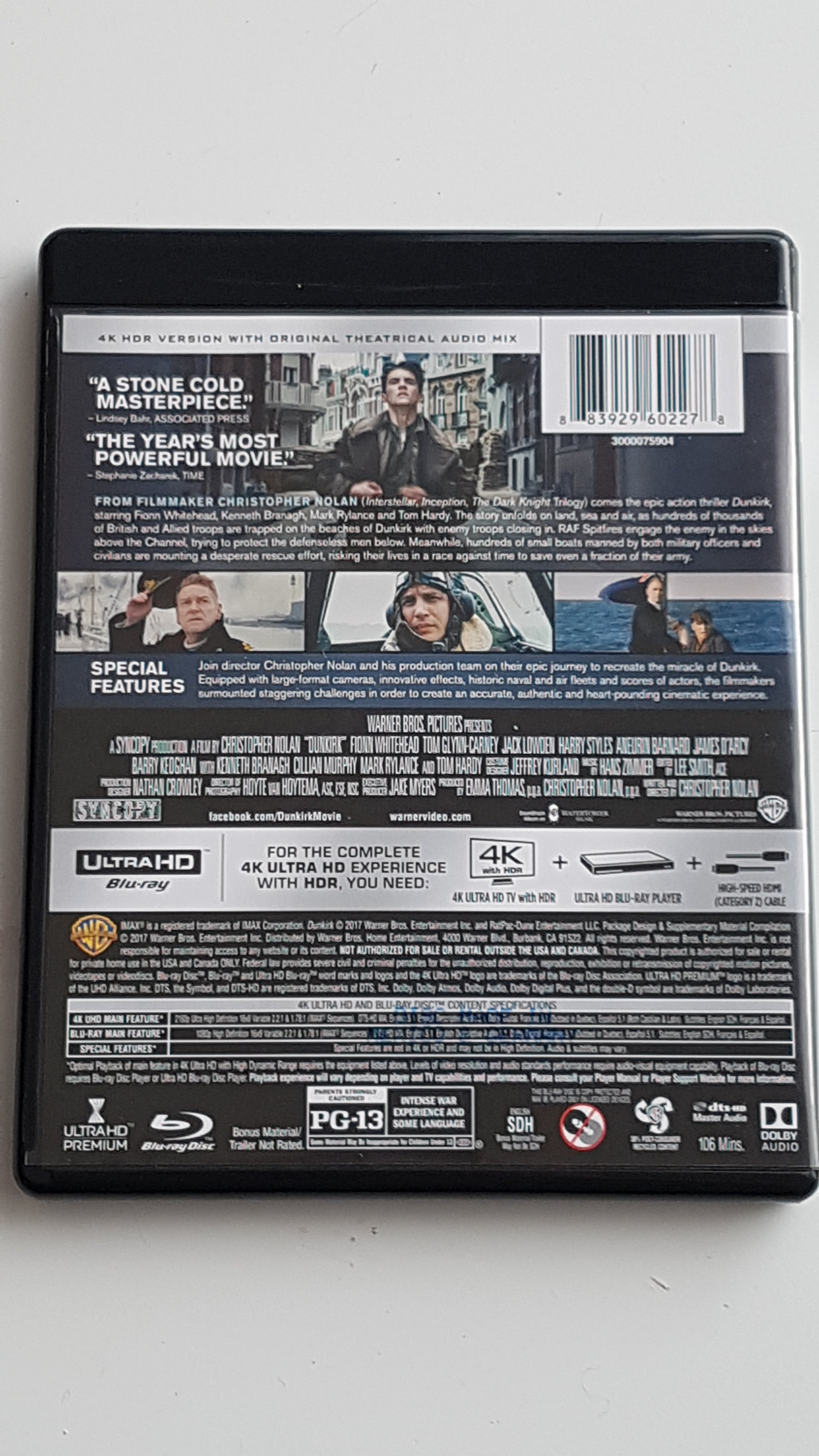 FS: 4K UHD / Blu-Ray - Dunkirk (US release) |﻿ Vinyl, CD, and Blu-ray