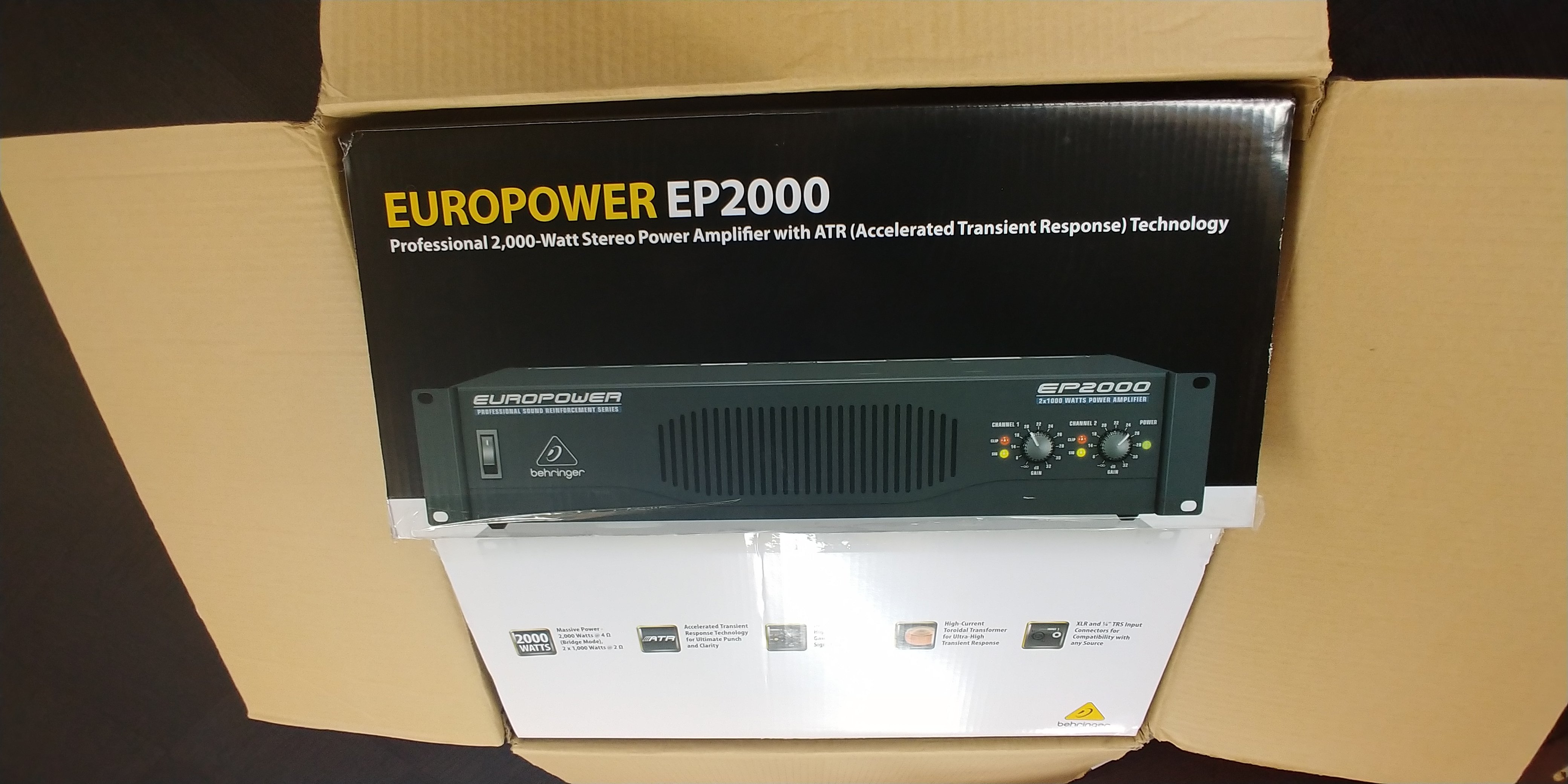 Behringer Europower EP2000 2000W Power Amplifier - Stereo, Home Cinema ...