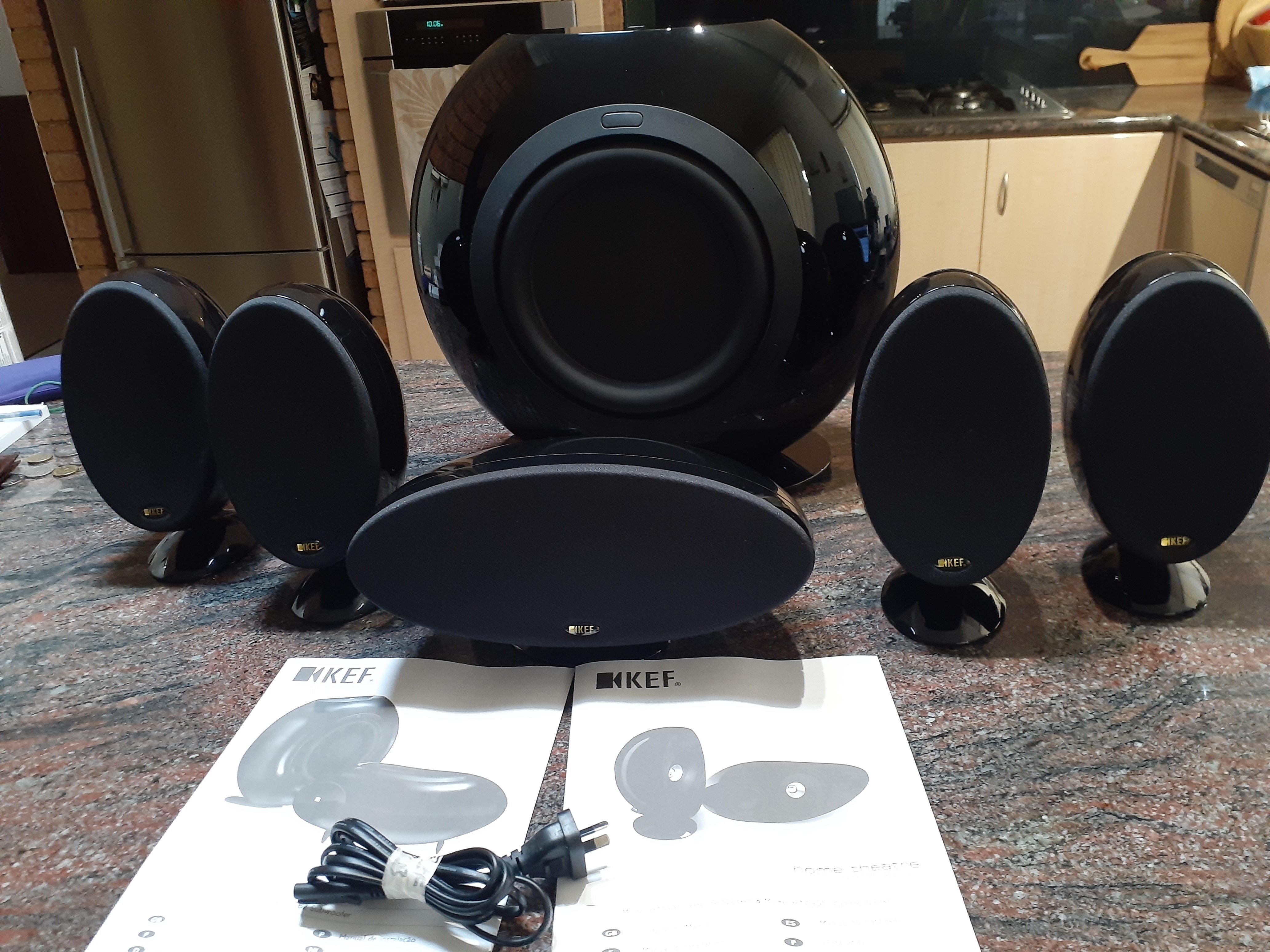 SOLD: FS: KEF 3000 Series Surround Home Theater Speakers System With ...