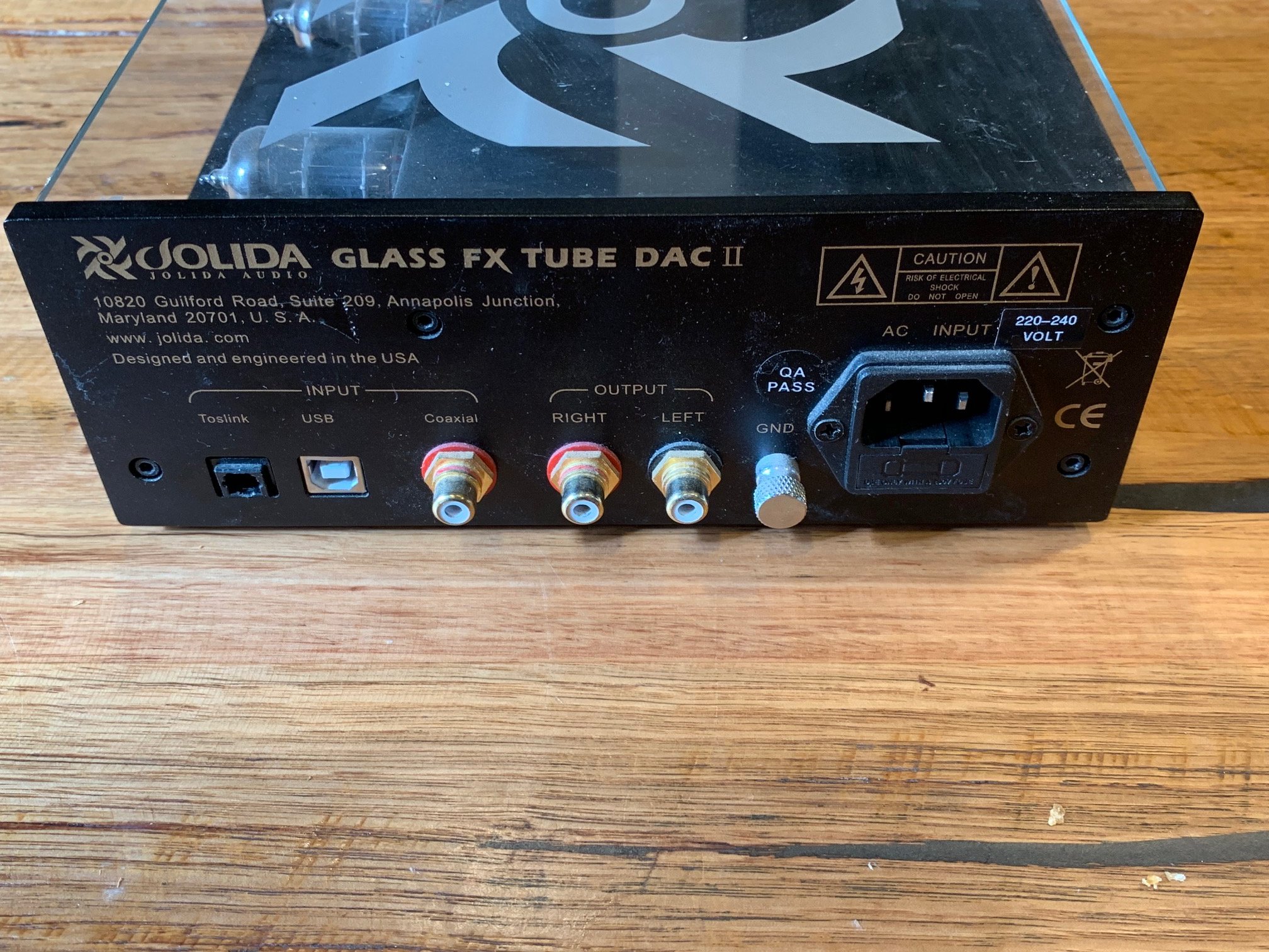 Jolida Glass FX 2 Tube DAC - Stereo, Home Cinema, Headphones Components ...