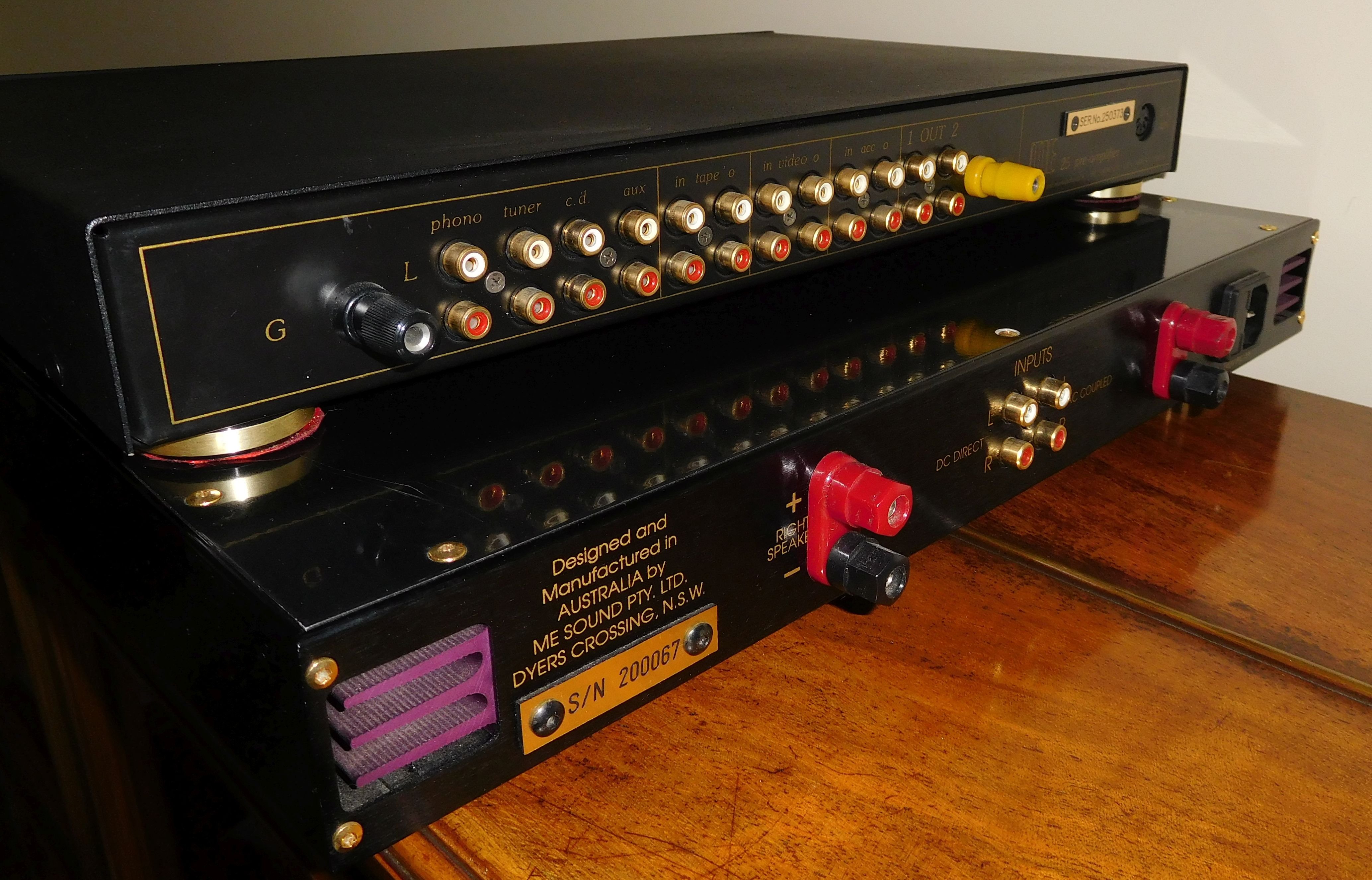 FS: ME25 Preamp $900 and ME200 Poweramp $750 - Stereo, Home Cinema ...