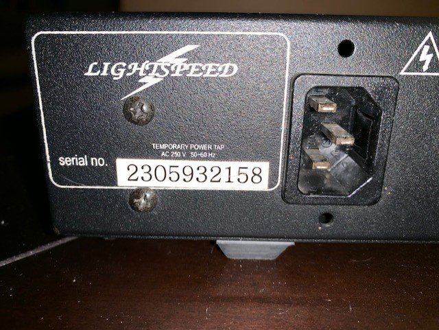 FS: Chang Lightspeed Powerline Filter - Stereo, Home Cinema, Headphones ...