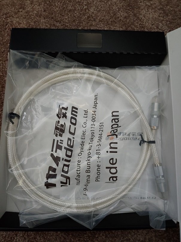 SOLD: FS: Oyaide DR-510 5n Pure Silver 1.3m RCA Digital Coax Cable ...