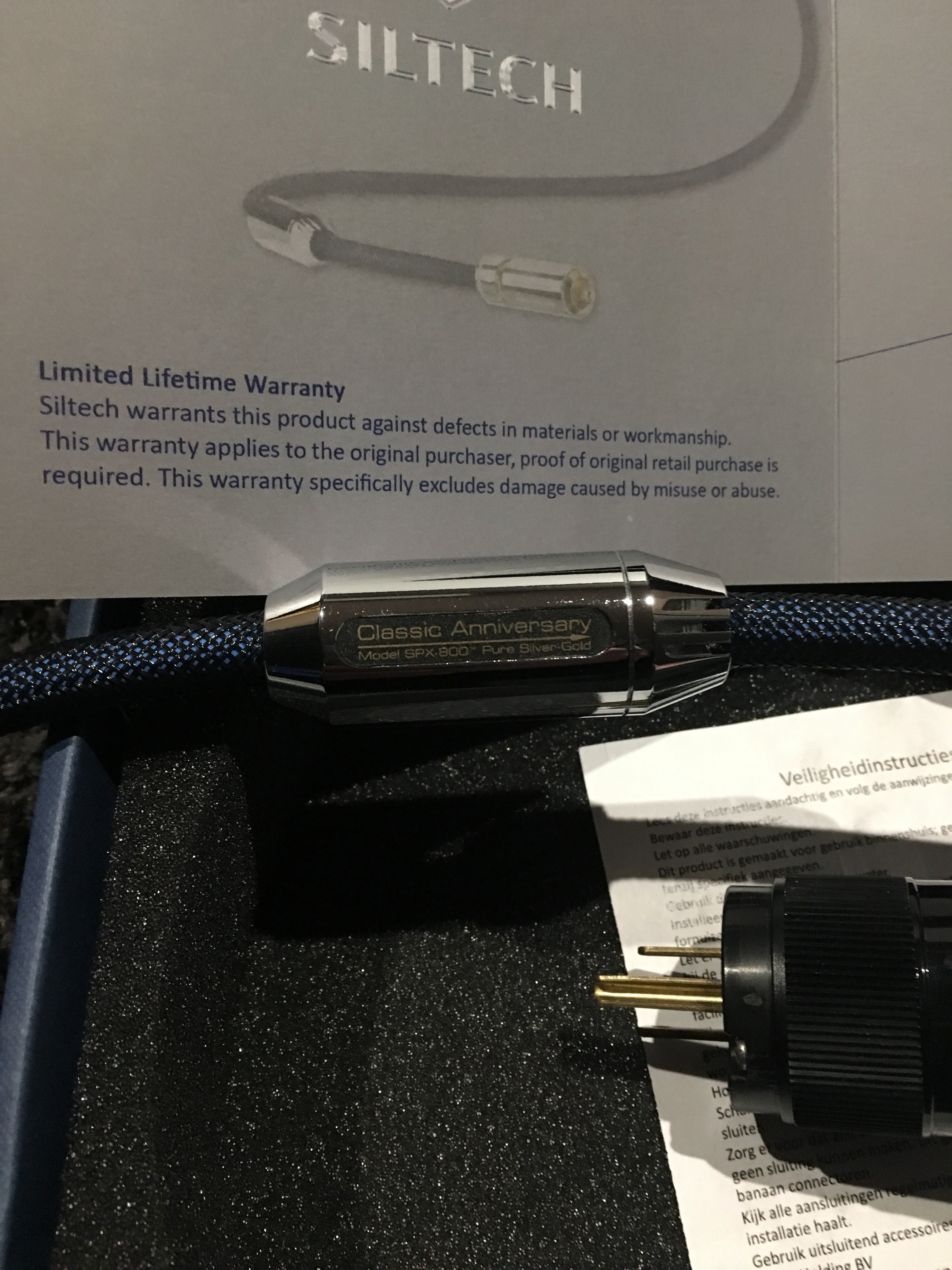 FS: Siltech SPX-800 1.5m Power Cable - Stereo, Home Cinema, Headphones ...