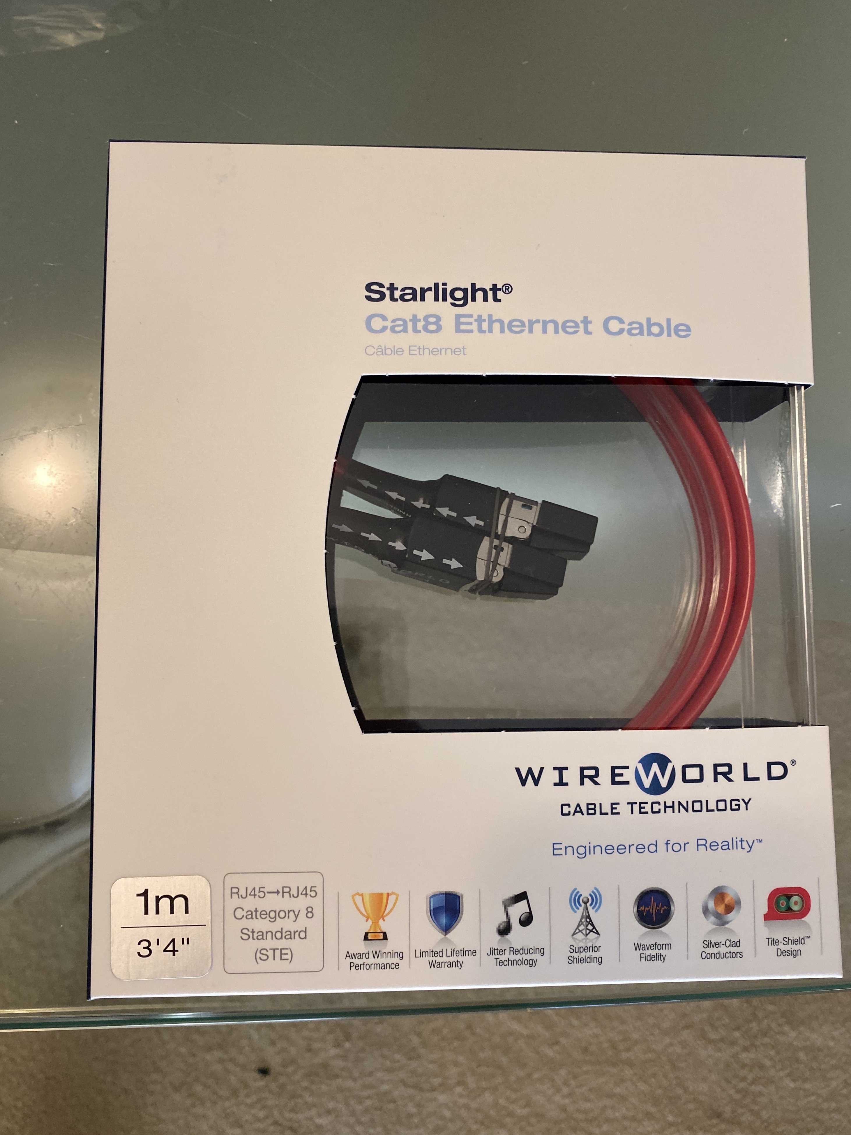 SOLD: FS: WireWorld Starlight Cat 8 Ethernet Cable 1.0m - Stereo, Home ...