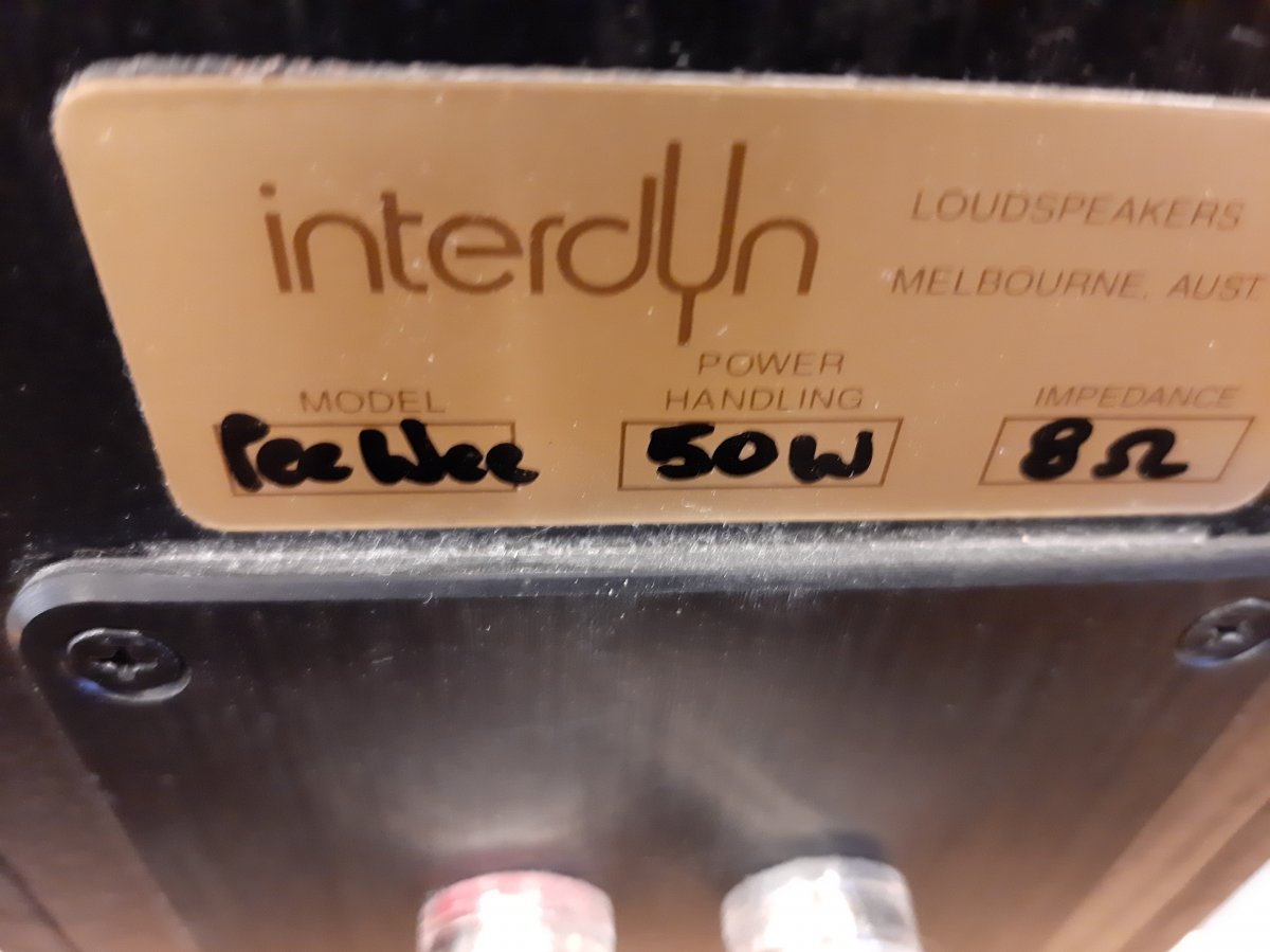 FS: Pair Interdyn black PeeWee bookshelf speakers - Stereo, Home Cinema ...