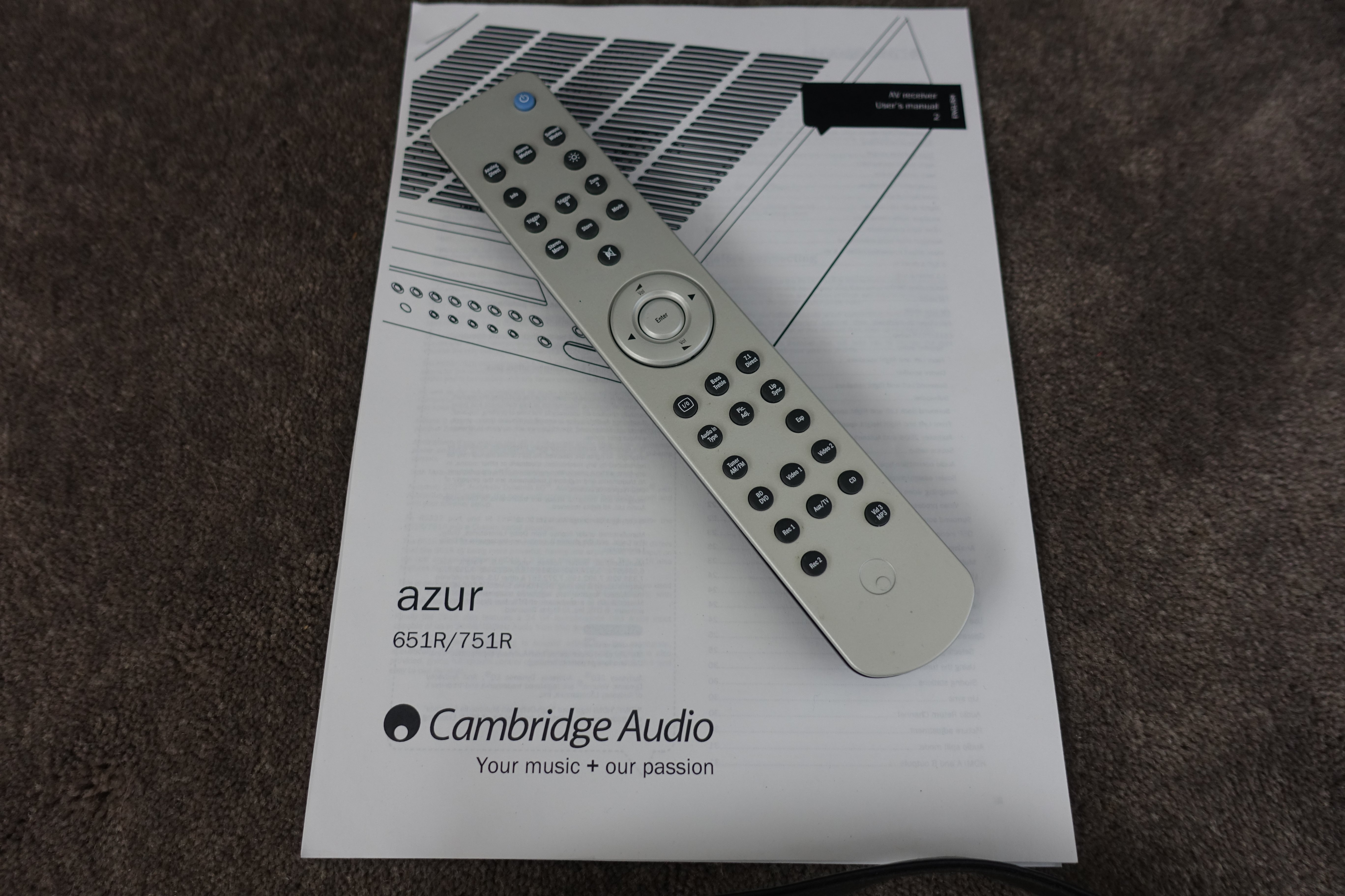 FS: Cambridge Audio 651R 7.1 Channel AV Receiver - Hi-Fi and Cinema ...