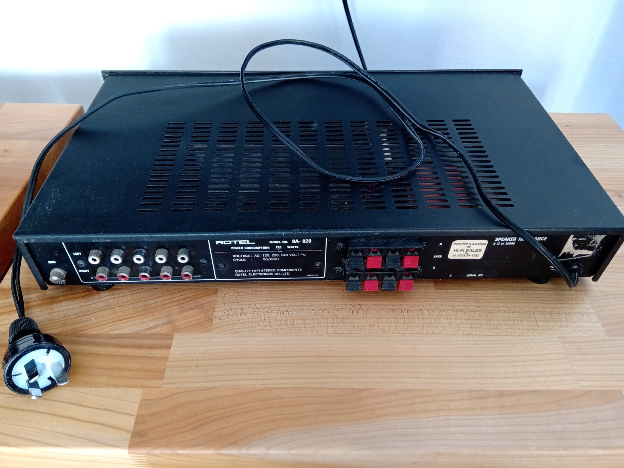 SOLD: FS: Rotel RA-820 Integrated Amplifier (Reduced) - Stereo, Home ...