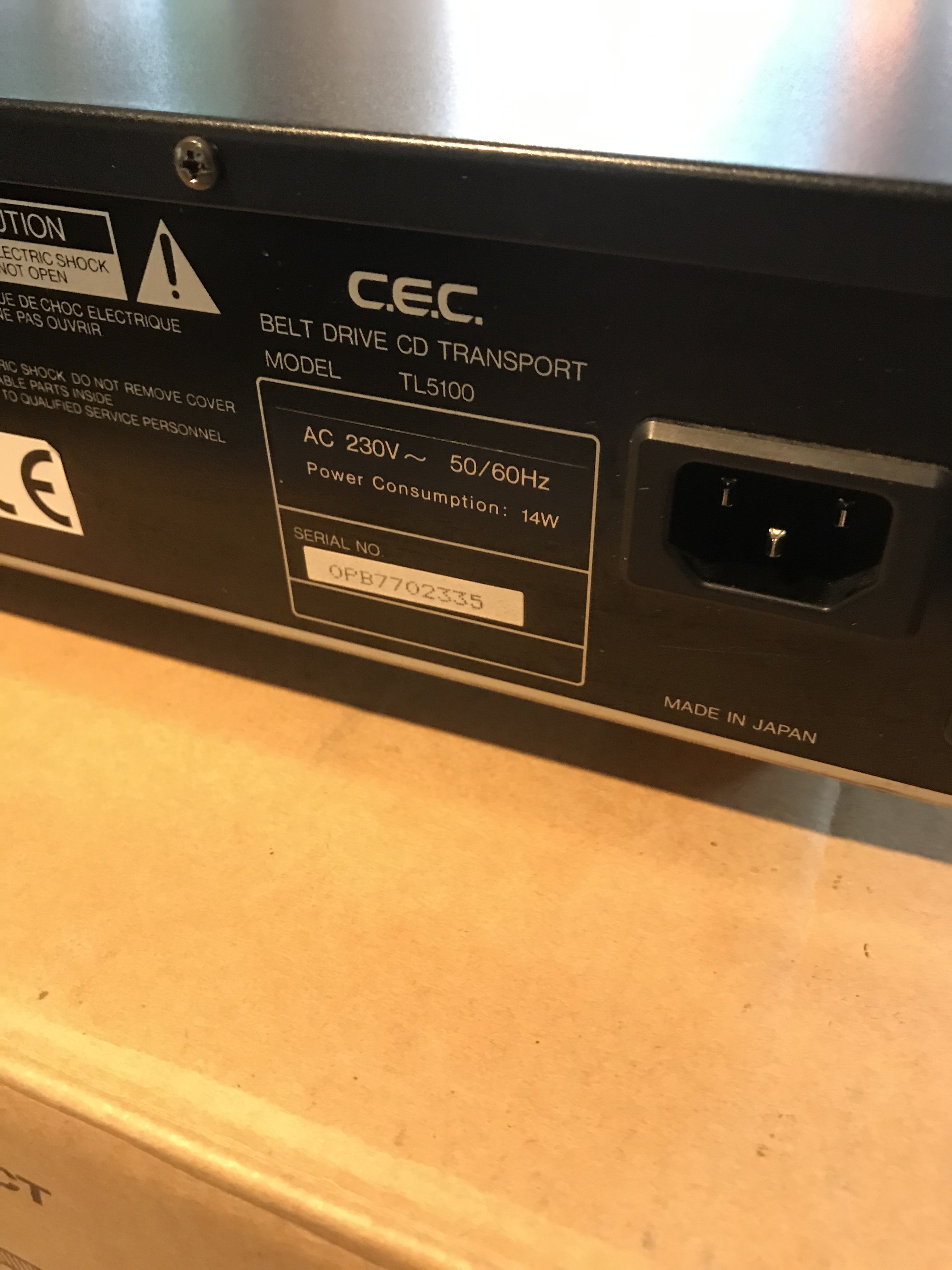 SOLD: FS: C.E.C TL5100 Transport. |﻿ Stereo, Home Cinema, Headphones Components