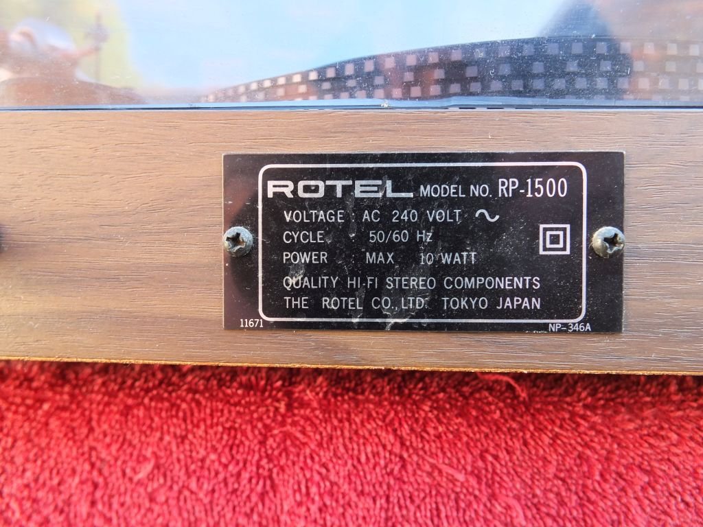 SOLD: FS: Rotel RP-1500 Turntable with Supex SM-100Mk3 cartridge ...
