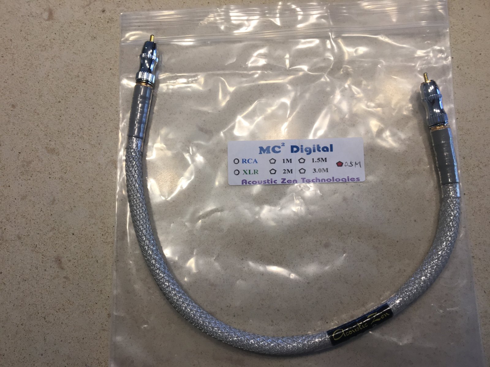 FS: Acoustic Zen MC2 Digital Cable - 0.5 m RCA Connectors - Stereo ...