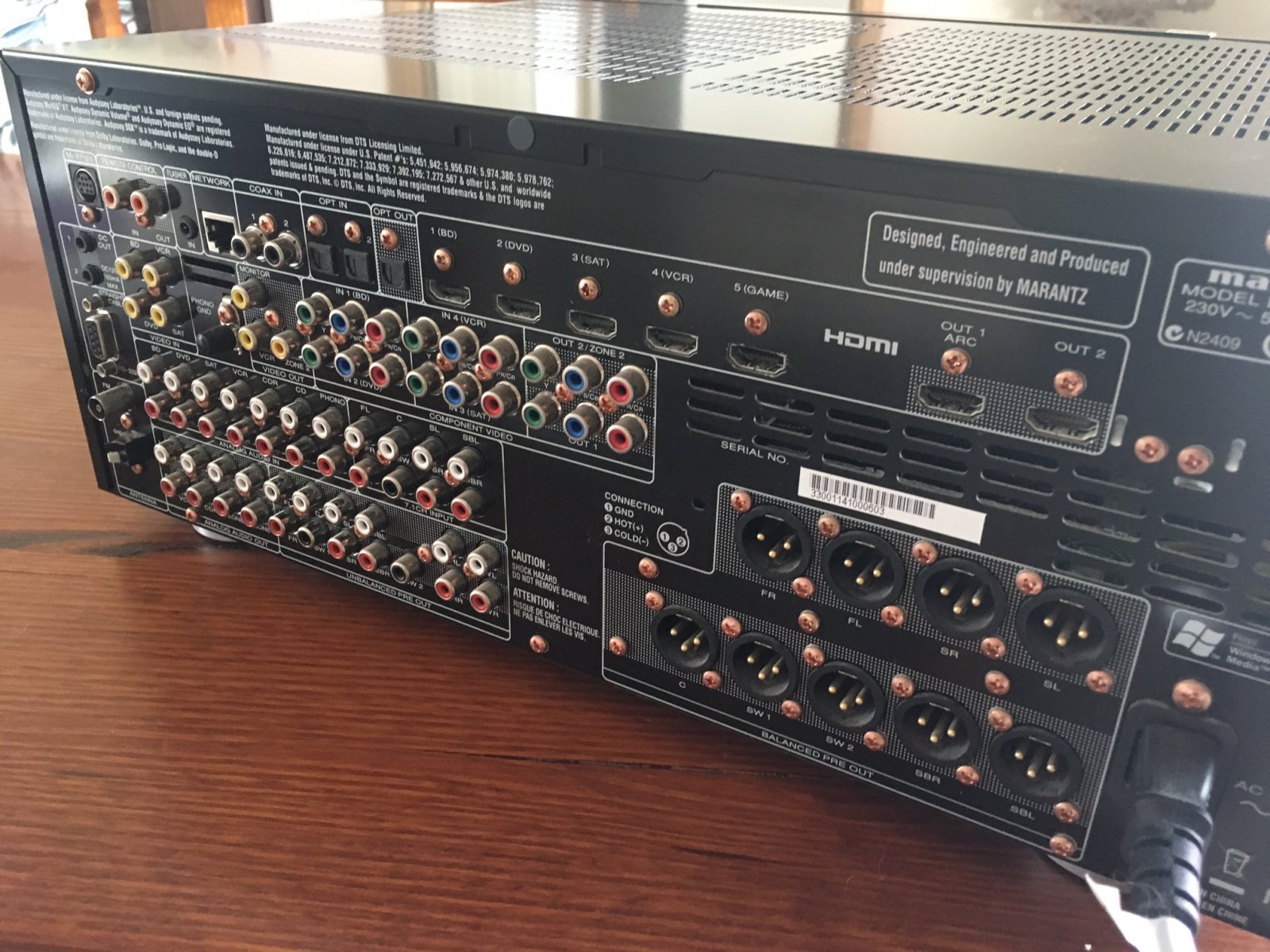 SOLD: FS: Marantz AV7005 Preamp Processor - Hi-Fi and Cinema Cables ...