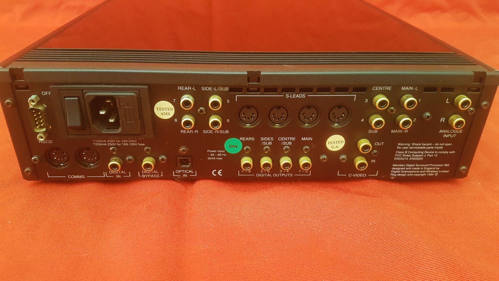 SOLD: FS: Meridian 565 DTS Digital Surround Home Theatre Processor ...