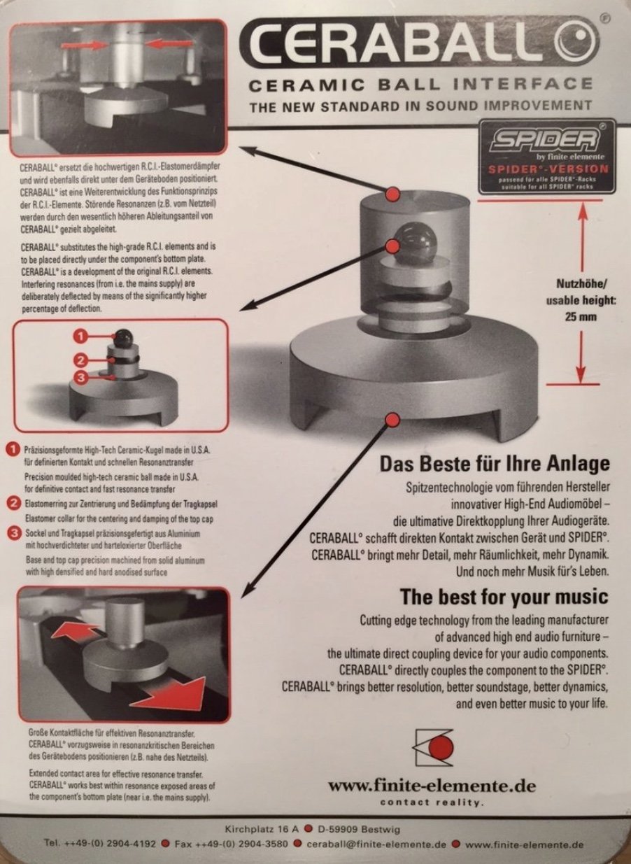 FS: Finite Elemente Spider Rack - stand for High-End audio components ...