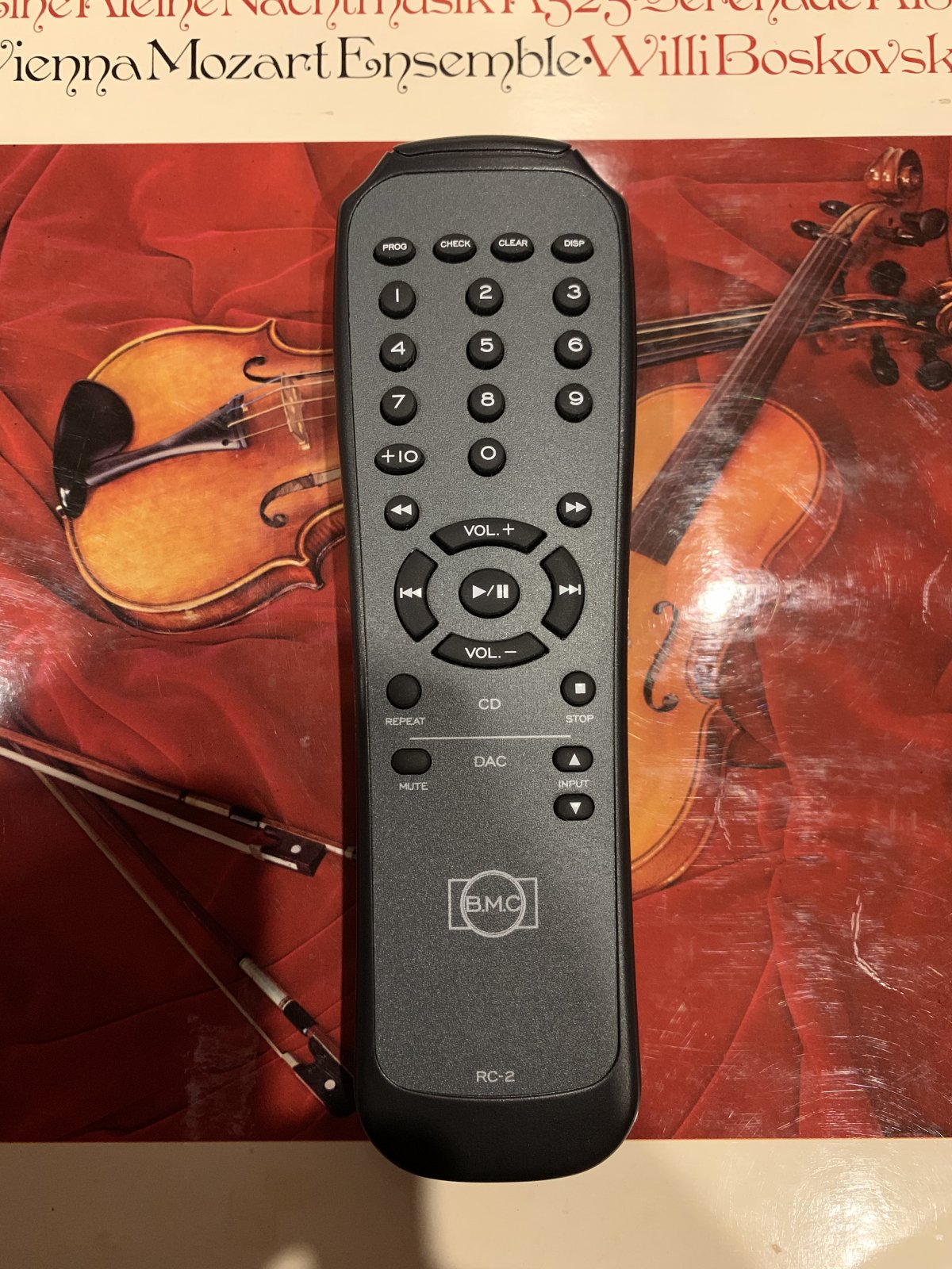 FS: Remote control for BMC bdcd 1-dac 1 - Stereo, Home Cinema ...