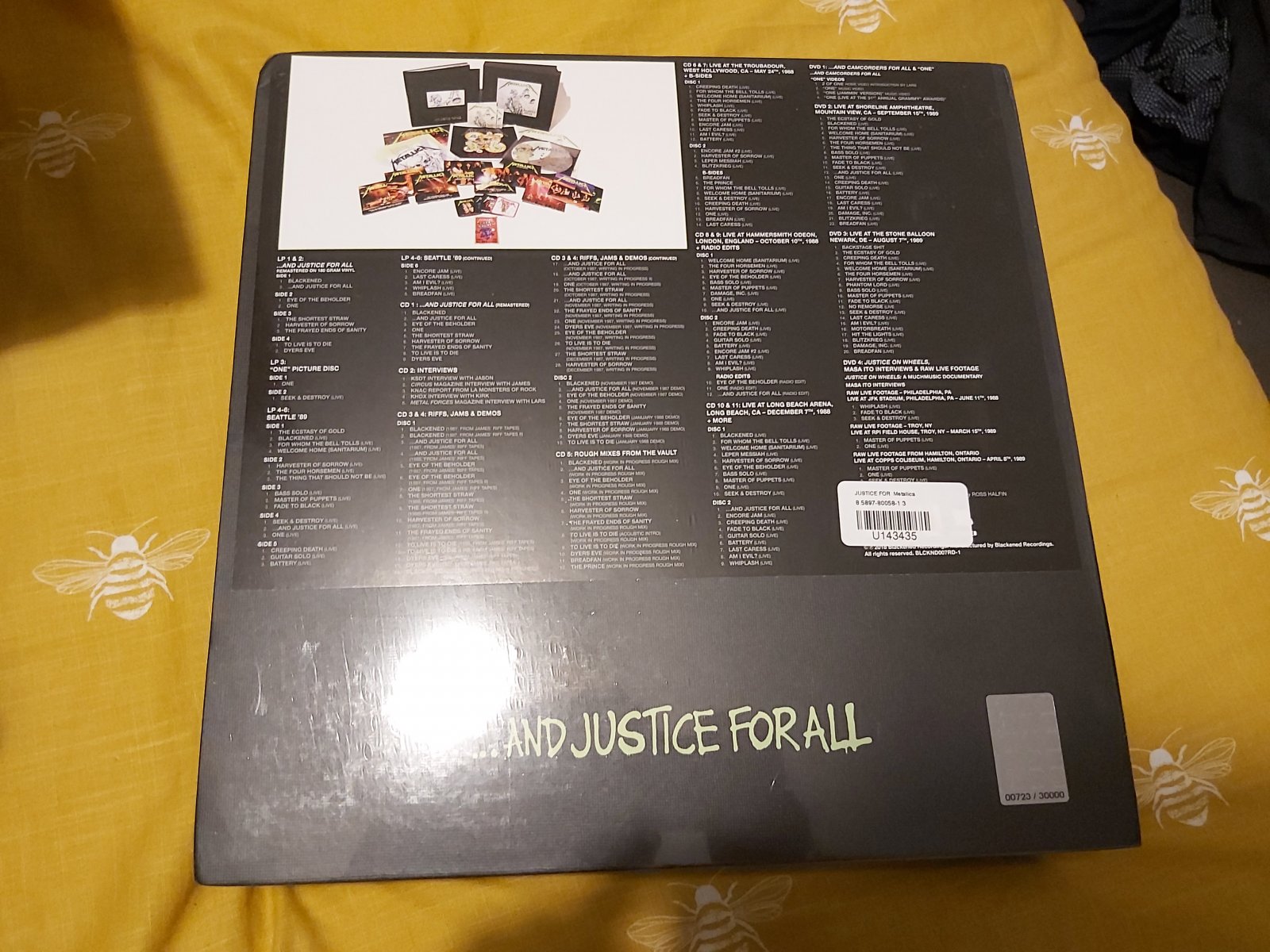 FS: METALLICA - ...AND JUSTICE FOR ALL - SUPER DELUXE BOX SET - Vinyl ...