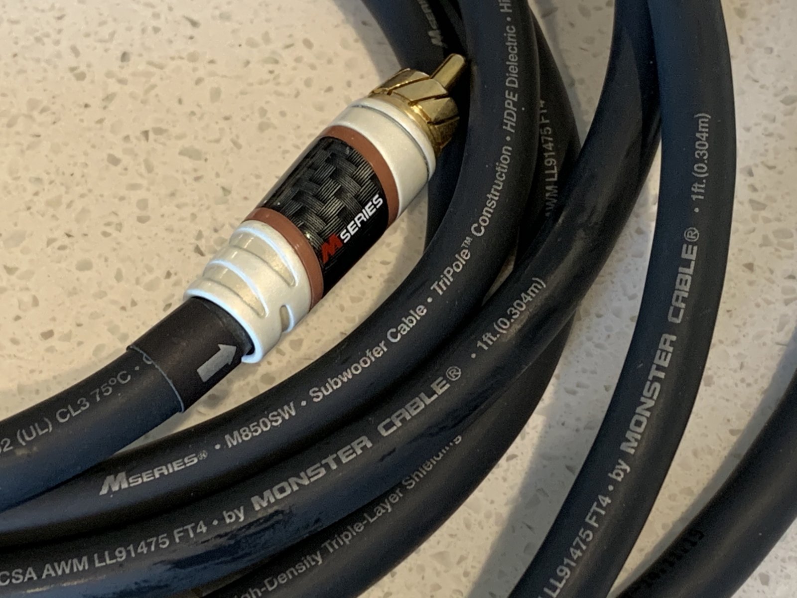 FS: Monster Cable M850SW M Series subwoofer cable - Hi-Fi and Cinema ...