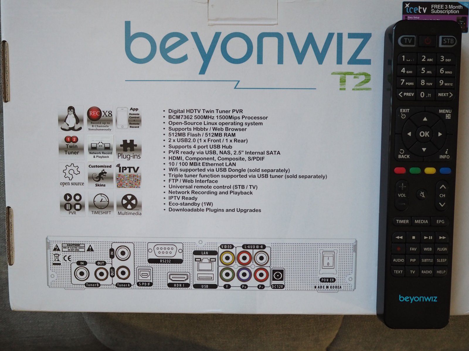 SOLD: BEYONWIZ T2 HD TRIPLE TUNER PVR ~ 1TB HARD DISK – AS NEW - Hi-Fi ...