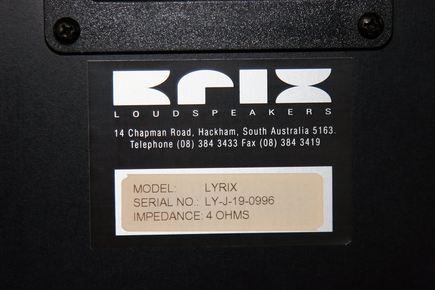 FS: Krix Lyrix Speakers in Jarrah - Stereo, Home Cinema, Headphones ...