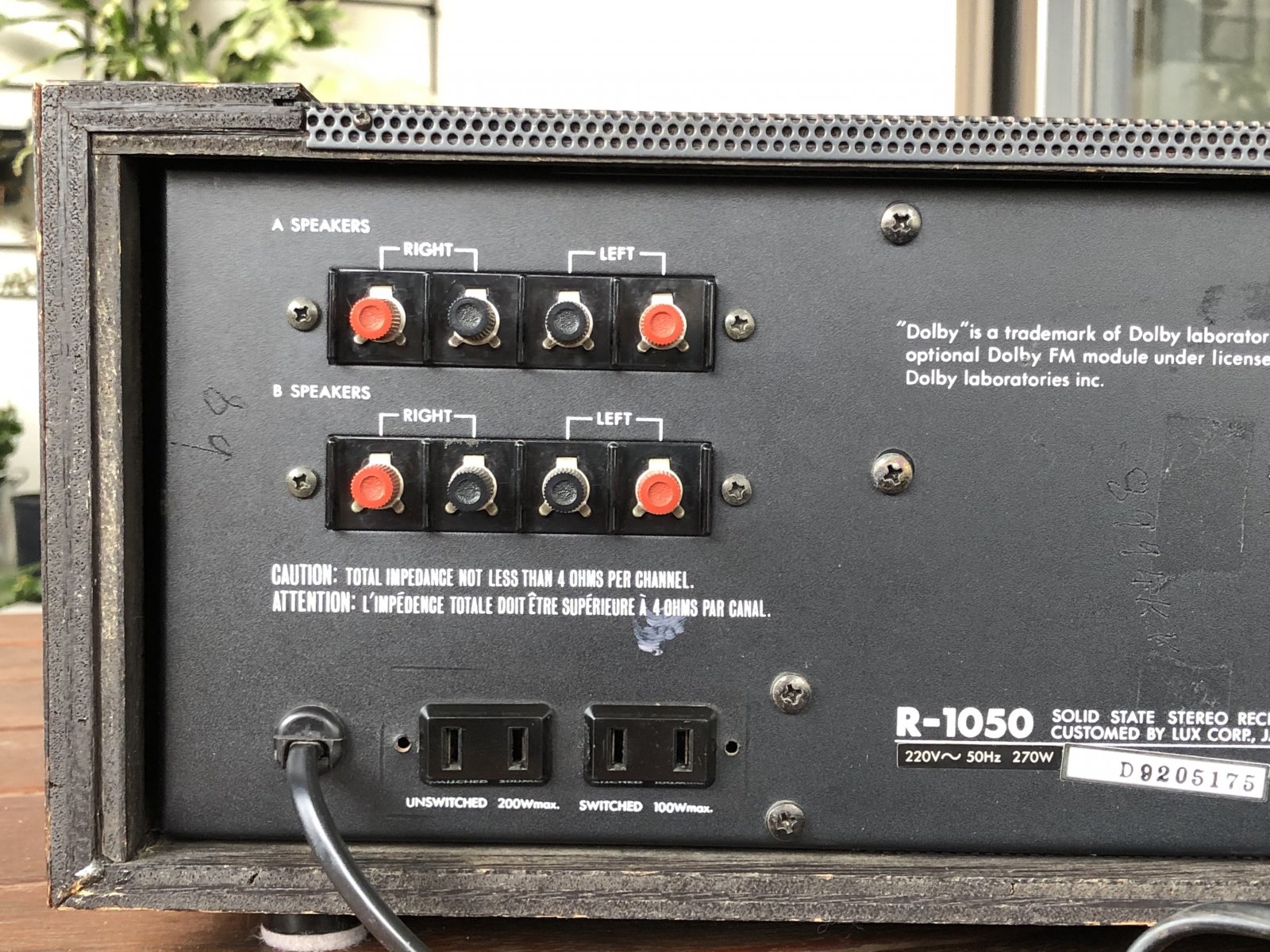 FS: Luxman R-1050 Receiver Fully Restored [VIC] - Stereo, Home Cinema ...