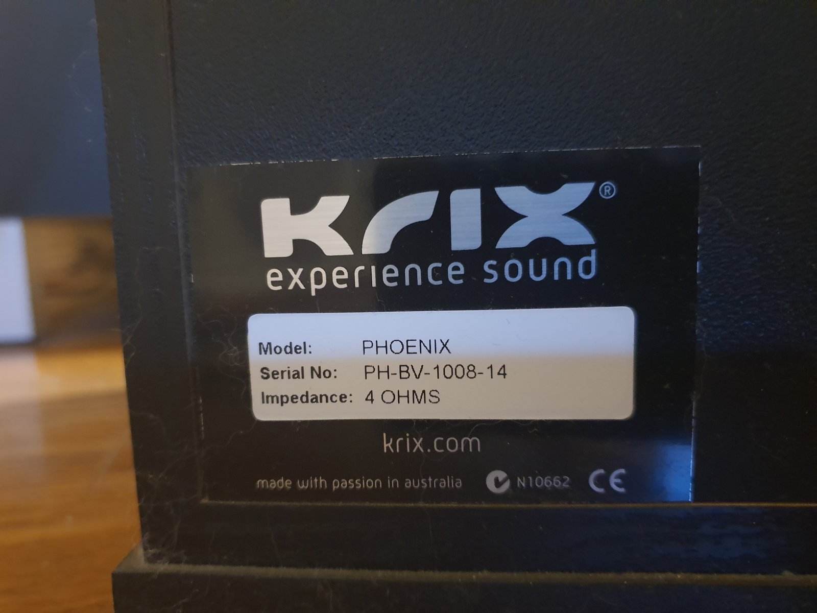 FS: KRIX Phoenix Floorstanding Speakers - Stereo, Home Cinema ...