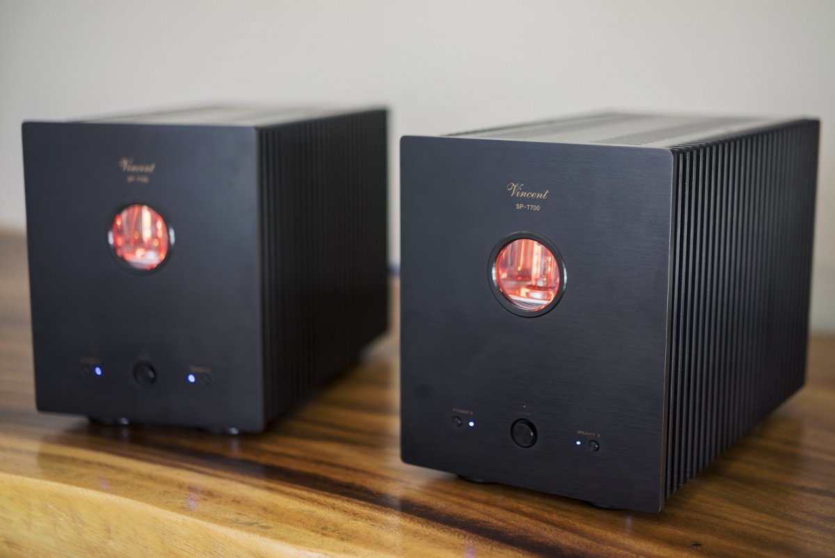 Vincent SP-T700 Hybrid Tube & Transistor Monoblock Amplifiers, 3 ...