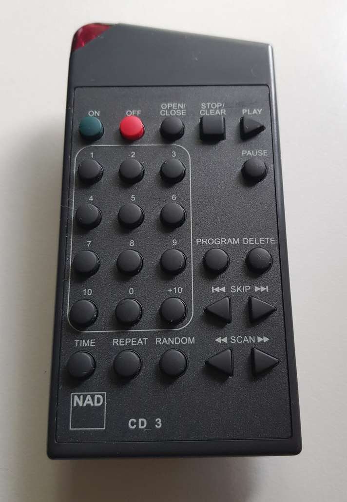 Original NAD CD-3 Remote Control |﻿ Stereo, Home Cinema, Headphones ...