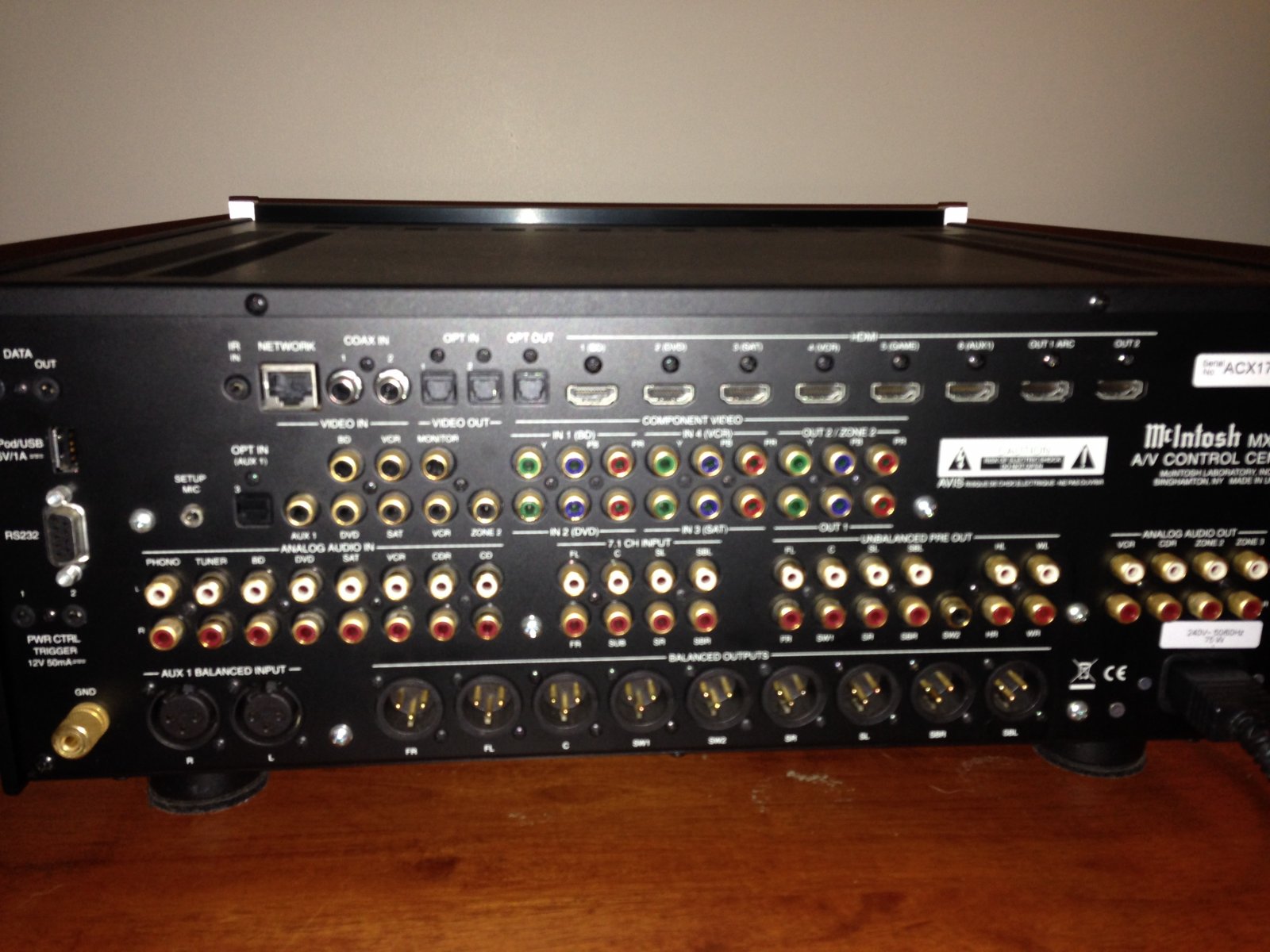 SOLD: FS: MCINTOSH MX121 PRE AMP |﻿ Hi-Fi and Cinema Cables & Accessories