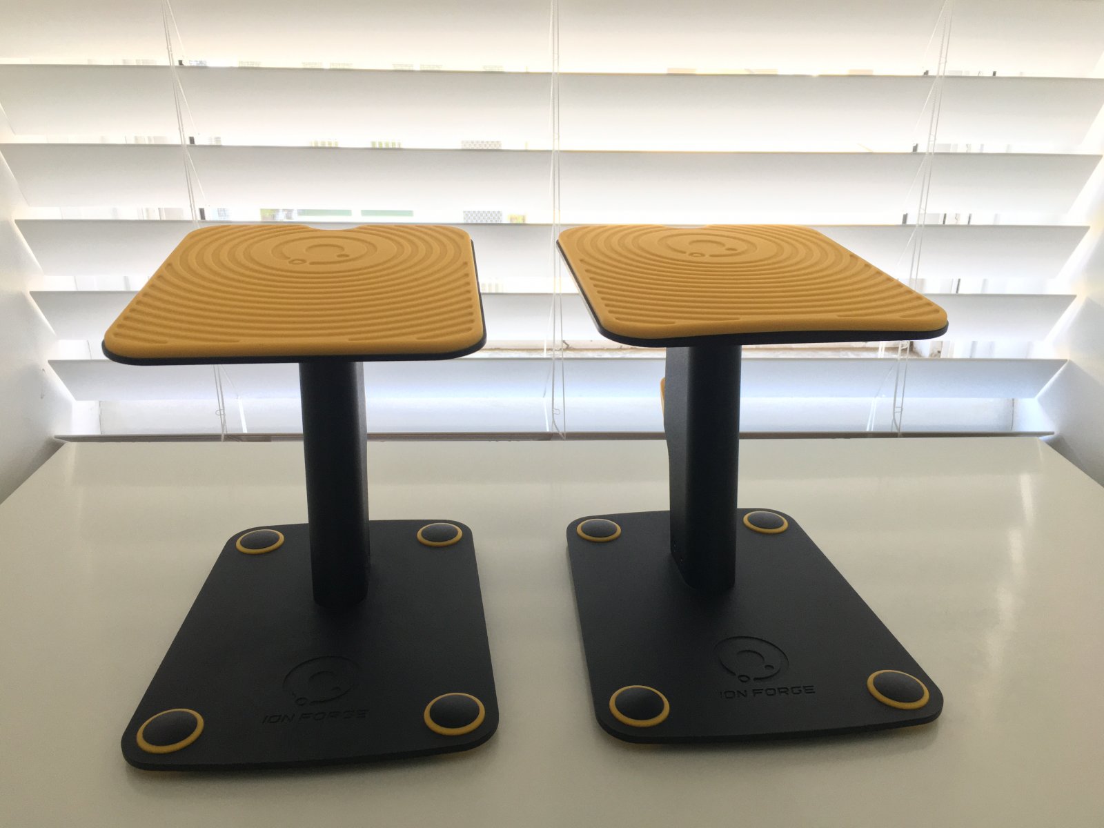 SOLD: FS: Ion Forge Pro Series Desktop Speaker Stands - Stereo, Home ...