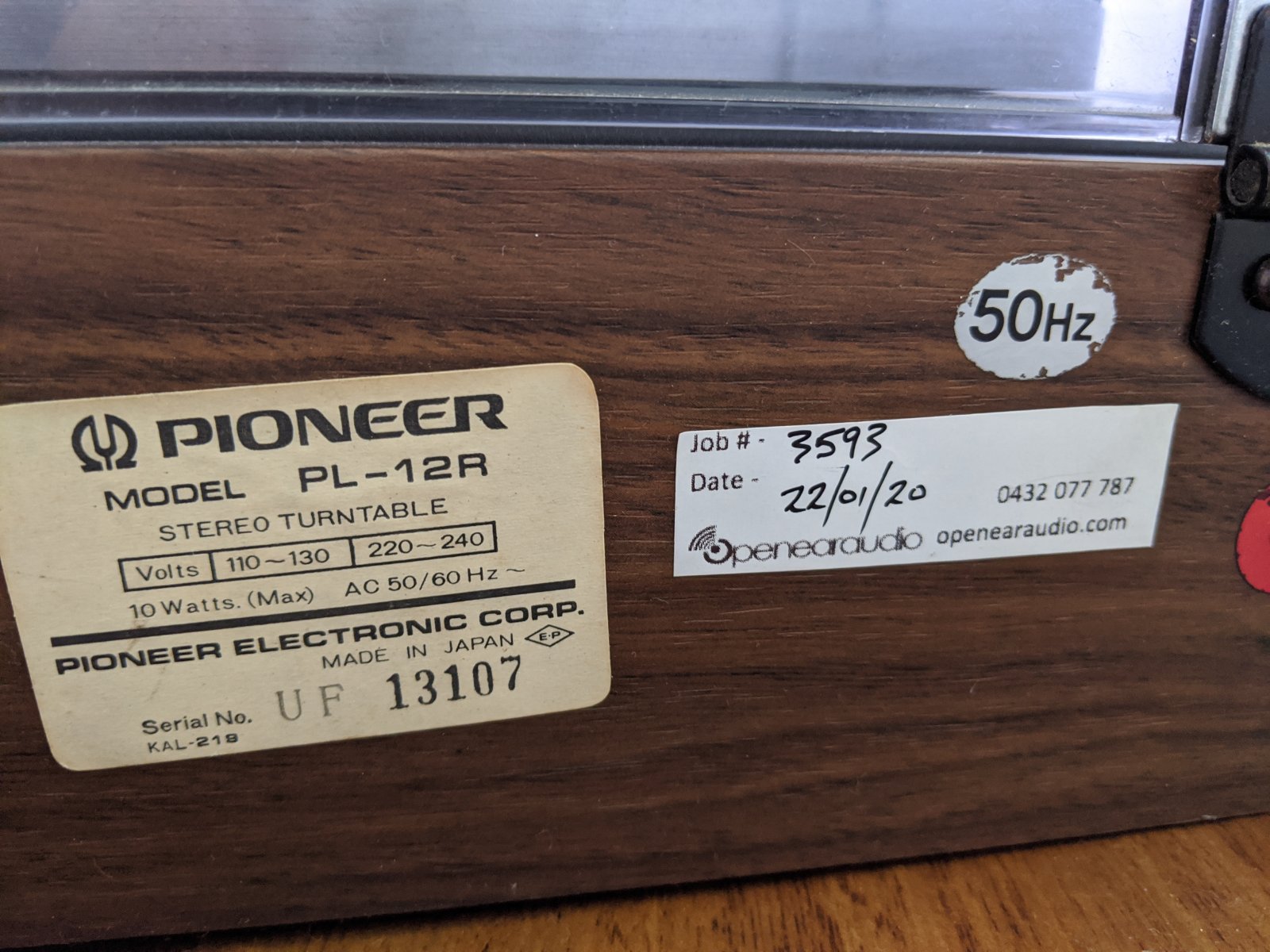SOLD: FS: Pioneer PL-12R - Stereo, Home Cinema, Headphones Components - StereoNET