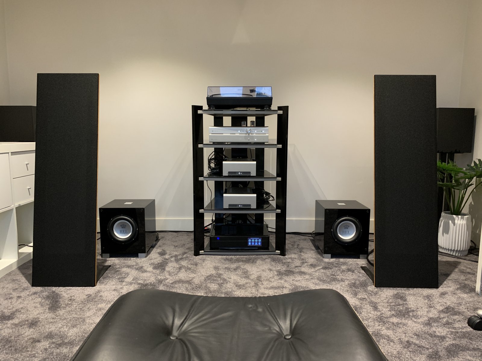 FS: 5 Shelf Steel/Glass Hifi Rack |﻿ Stereo, Home Cinema, Headphones ...