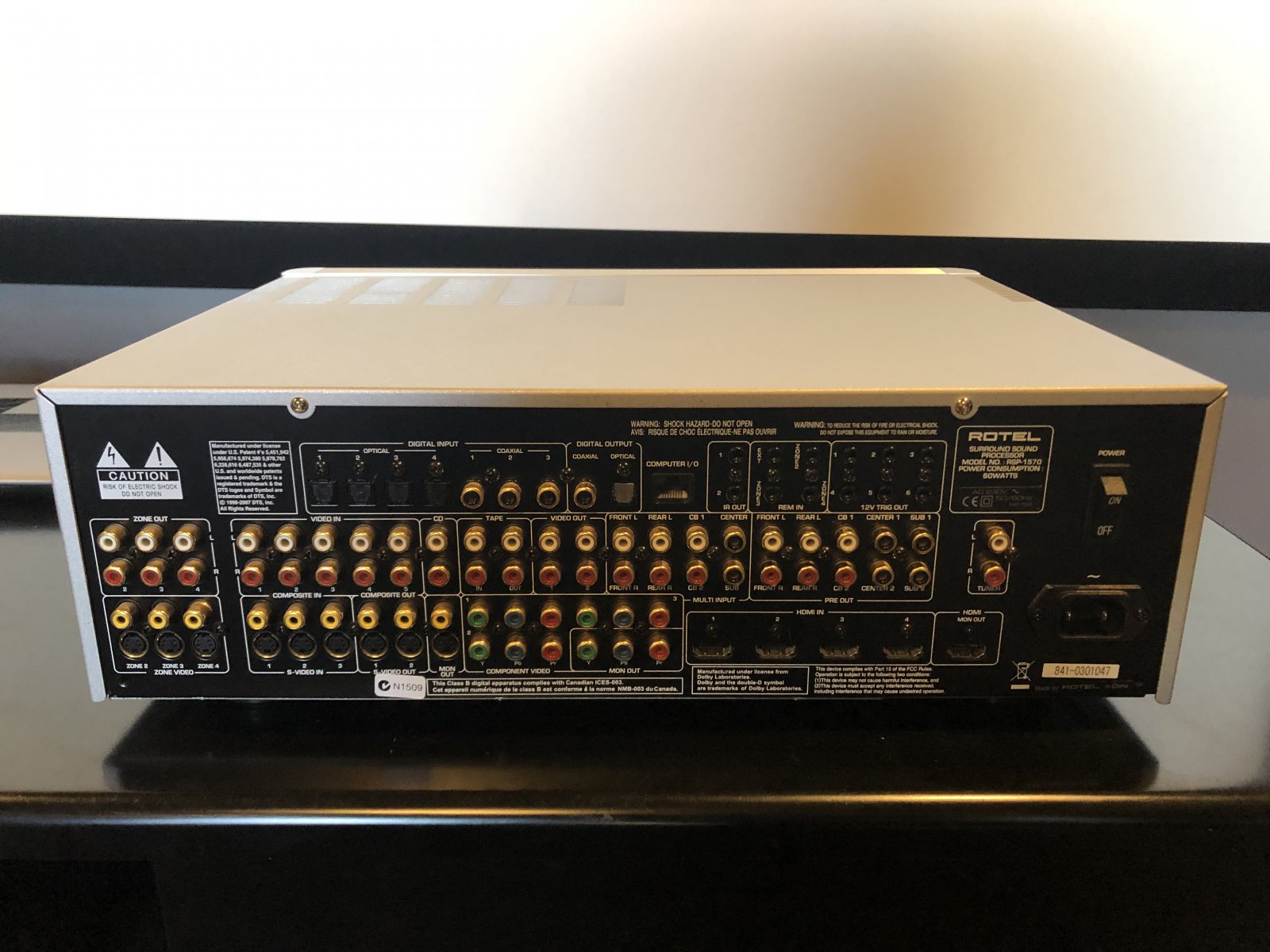 SOLD: FS: Rotel RSP-1570 7.1ch Home Theatre Surround Processor/Preamp ...