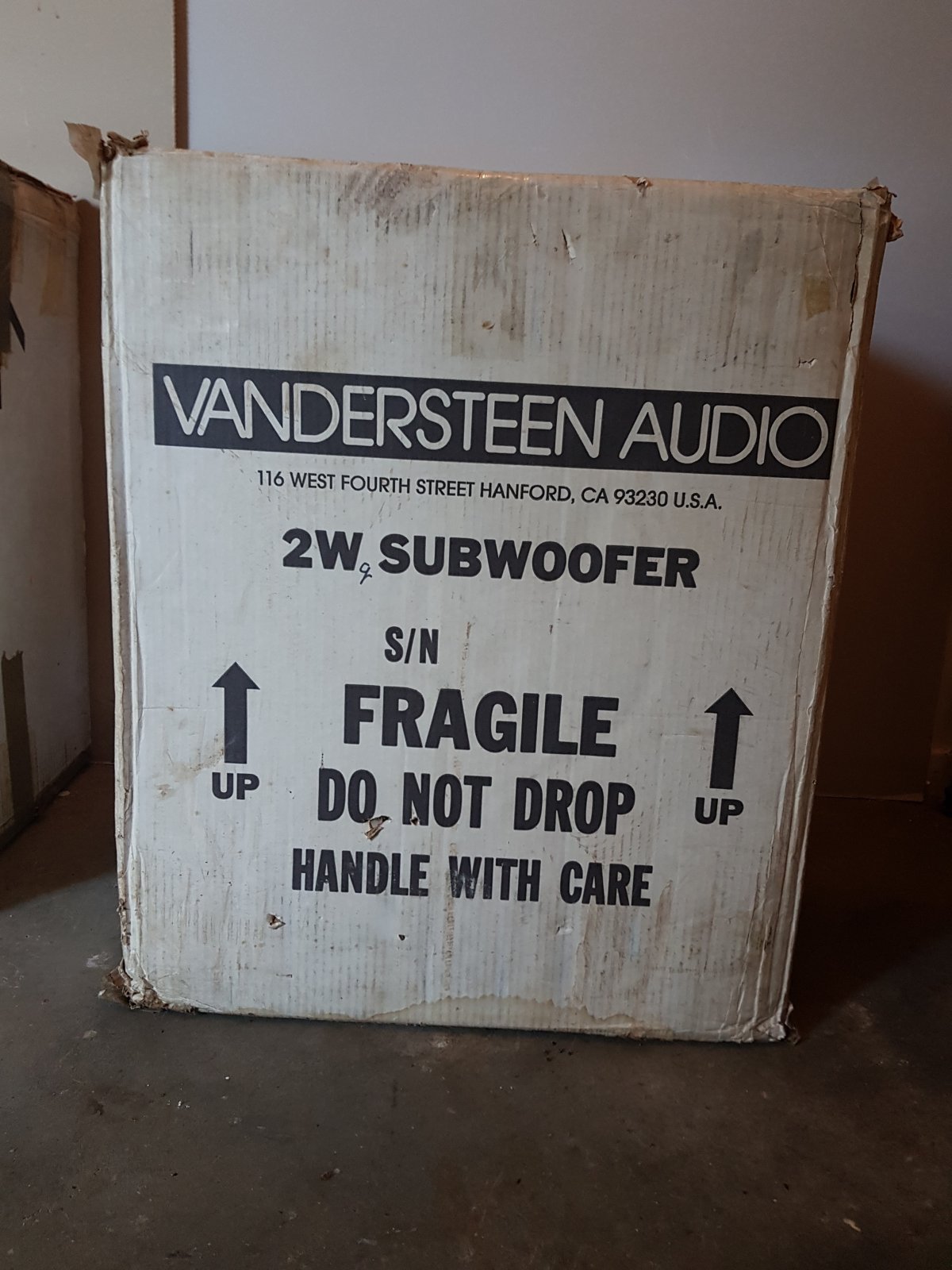 SOLD: FS: Vandersteen Audio Model 2WQ Sub - Hi-Fi and Cinema Cables ...