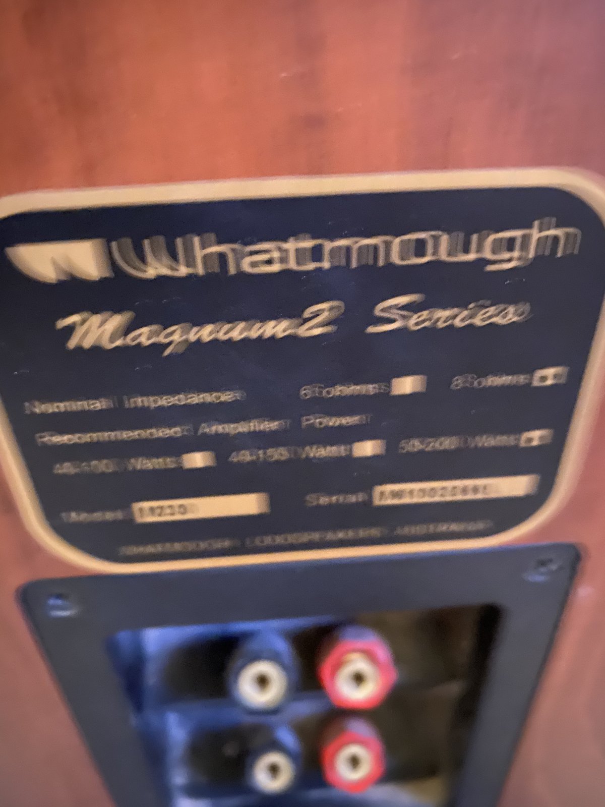 Whatmough Magnum 2 series - General Hi-Fi & Beginners Discussion - StereoNET