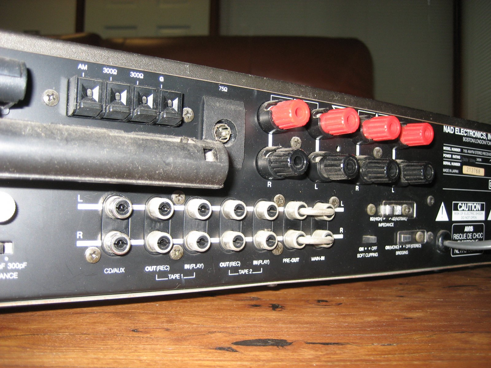 SOLD: FS: NAD 7155 Receiver with Phono + pair of Amber Interconnects ...