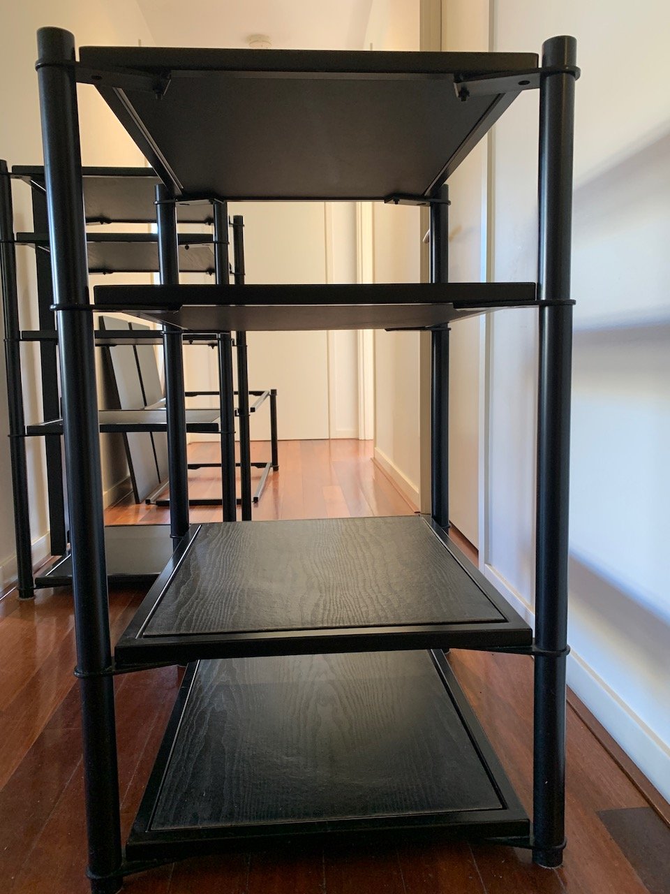 SOLD: FS: Extensive Stereo Hifi equipment Rack Set metal black ...