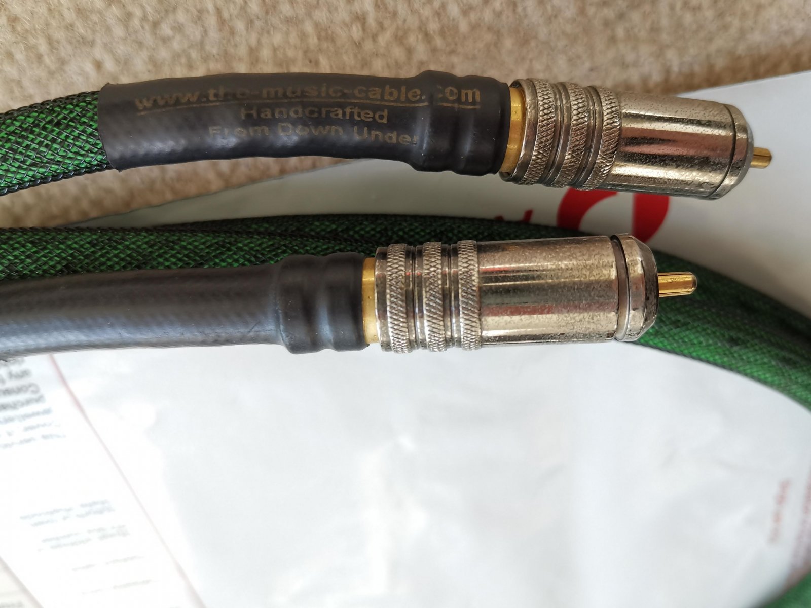 SOLD: FS: The Music Cable While Label Interconnect 1.5 Metre |﻿ Stereo ...