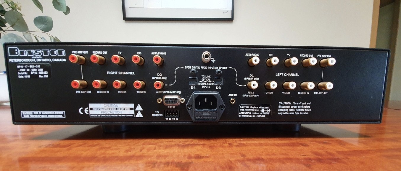 SOLD: FS: Bryston BP16 Preamplifier - Stereo, Home Cinema, Headphones Components - StereoNET