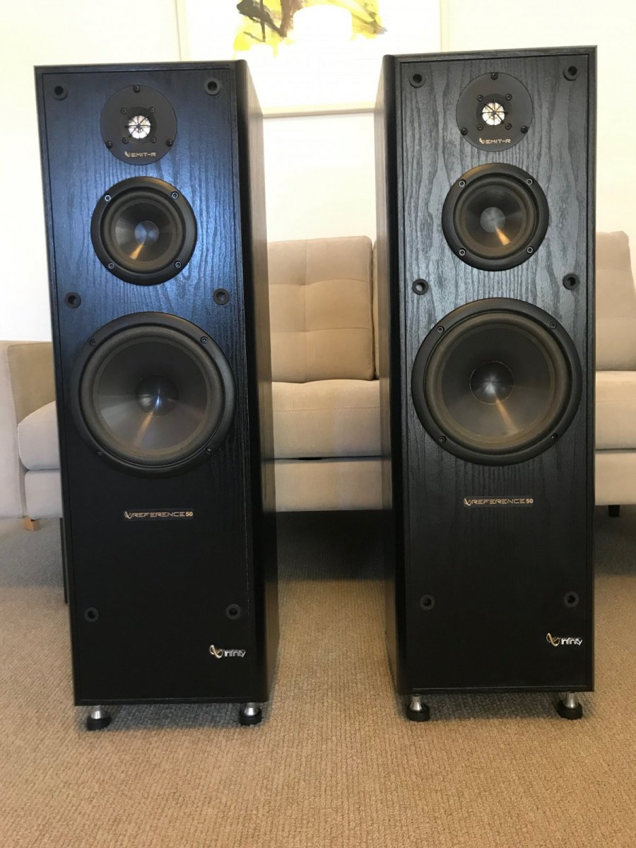 SOLD: FS: Infinity Reference 40 3-way floor-standers black ash - Stereo ...