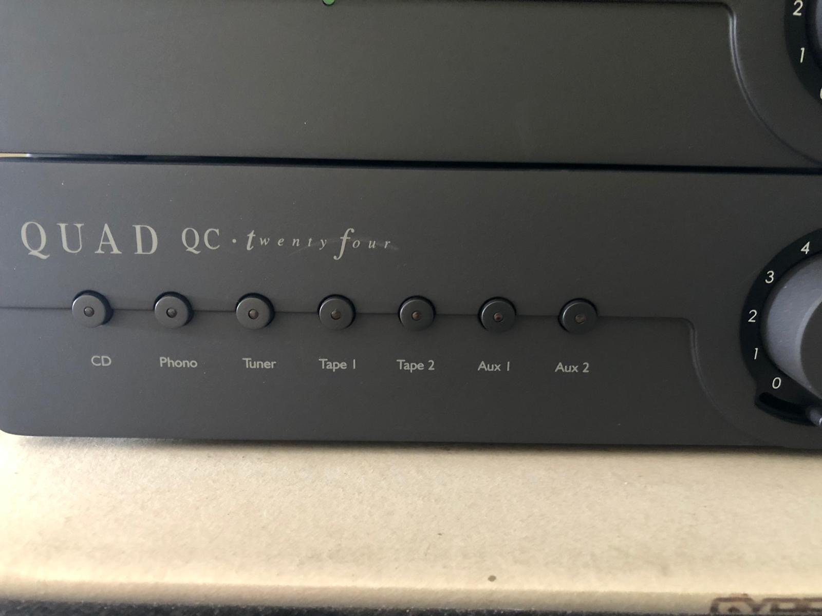 FS: Quad QC24 Preamplifier and QC24 Phono Amplifier COMBO 2 Piece feed ...