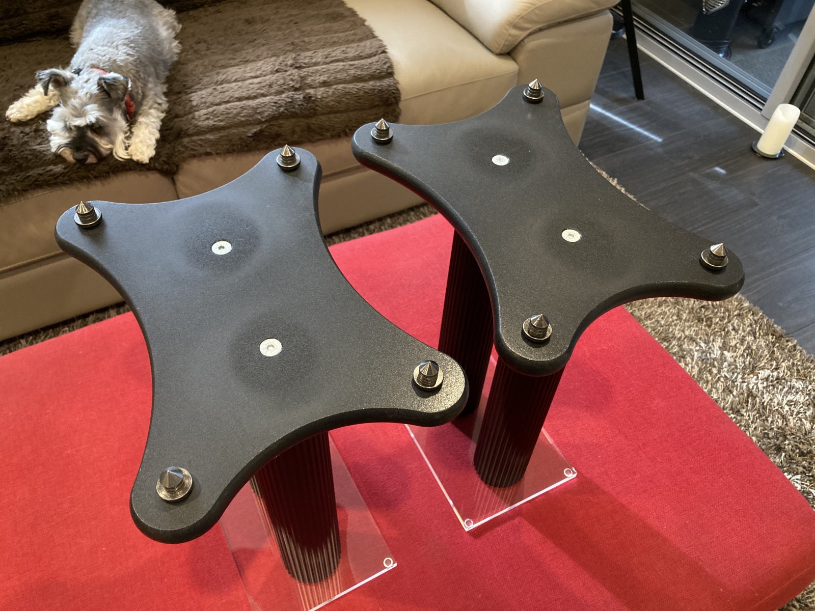 SOLD: FS: Solid Tech Custom-Spec Speaker Stands - Stereo, Home Cinema ...