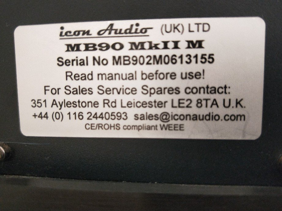 SOLD: FS: Icon Audio MB90 Mk2 (KT150) mono-blocks - Stereo, Home Cinema ...