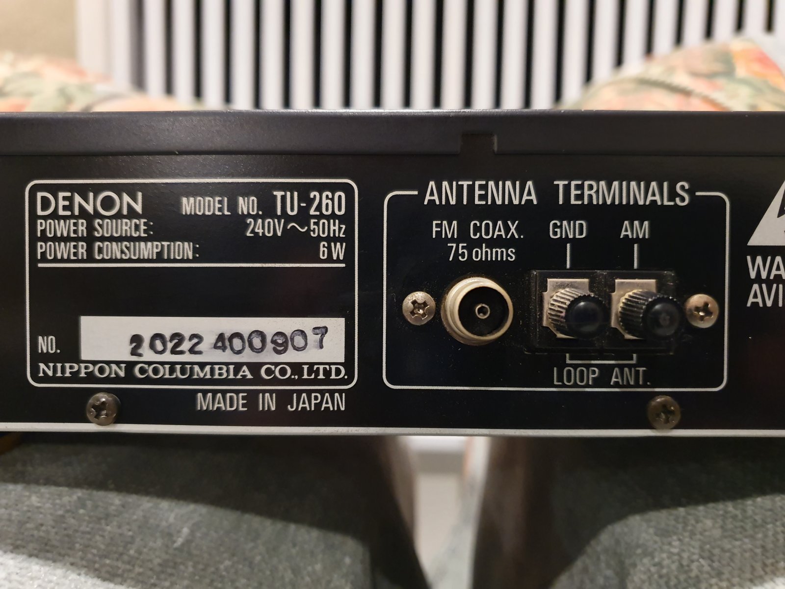 SOLD: FS: Denon Japan TU 260 classic AM/FM analogue tuner - Stereo ...