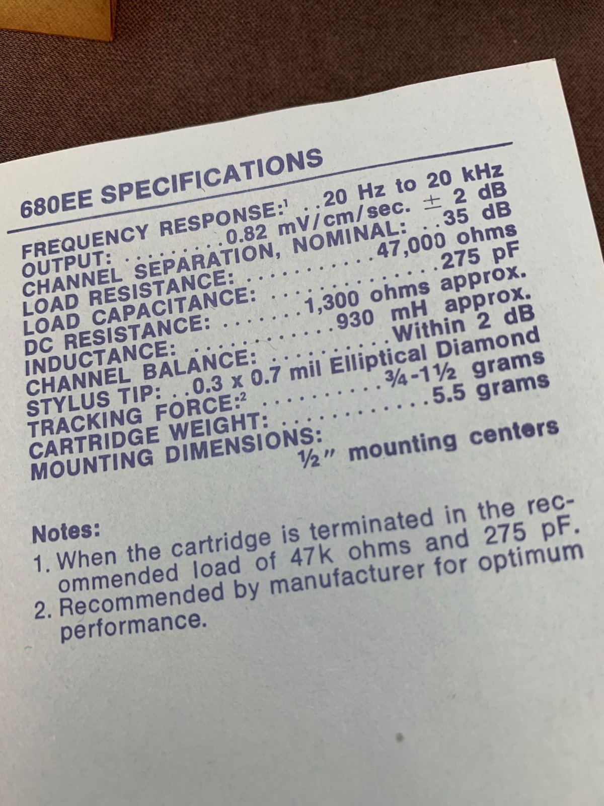 FS: Stanton 680EE Moving Iron phono cartridge - Stereo, Home Cinema ...